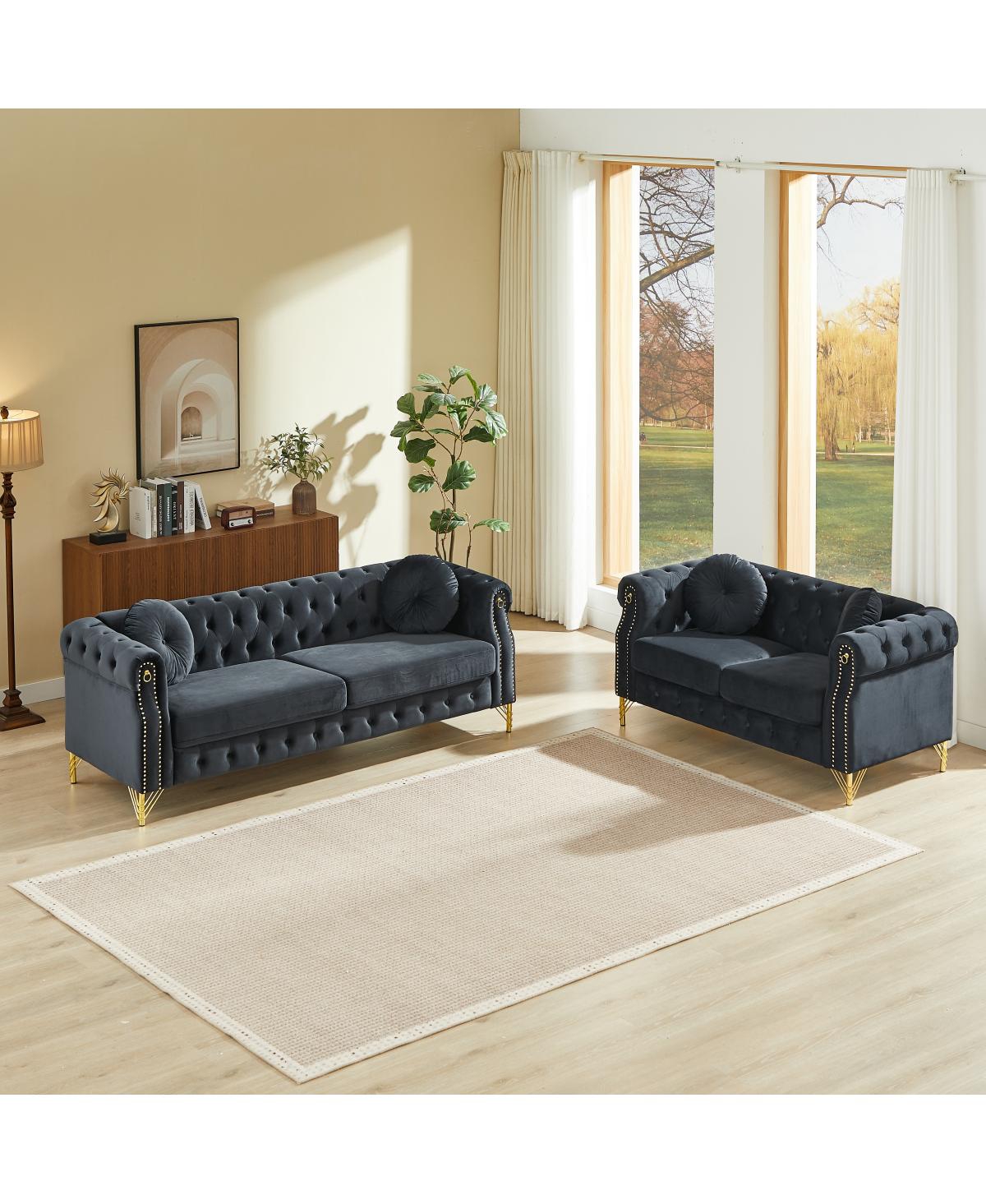 Click here for Streamdale Furniture Velvet Copper Studs & Tufted... prices