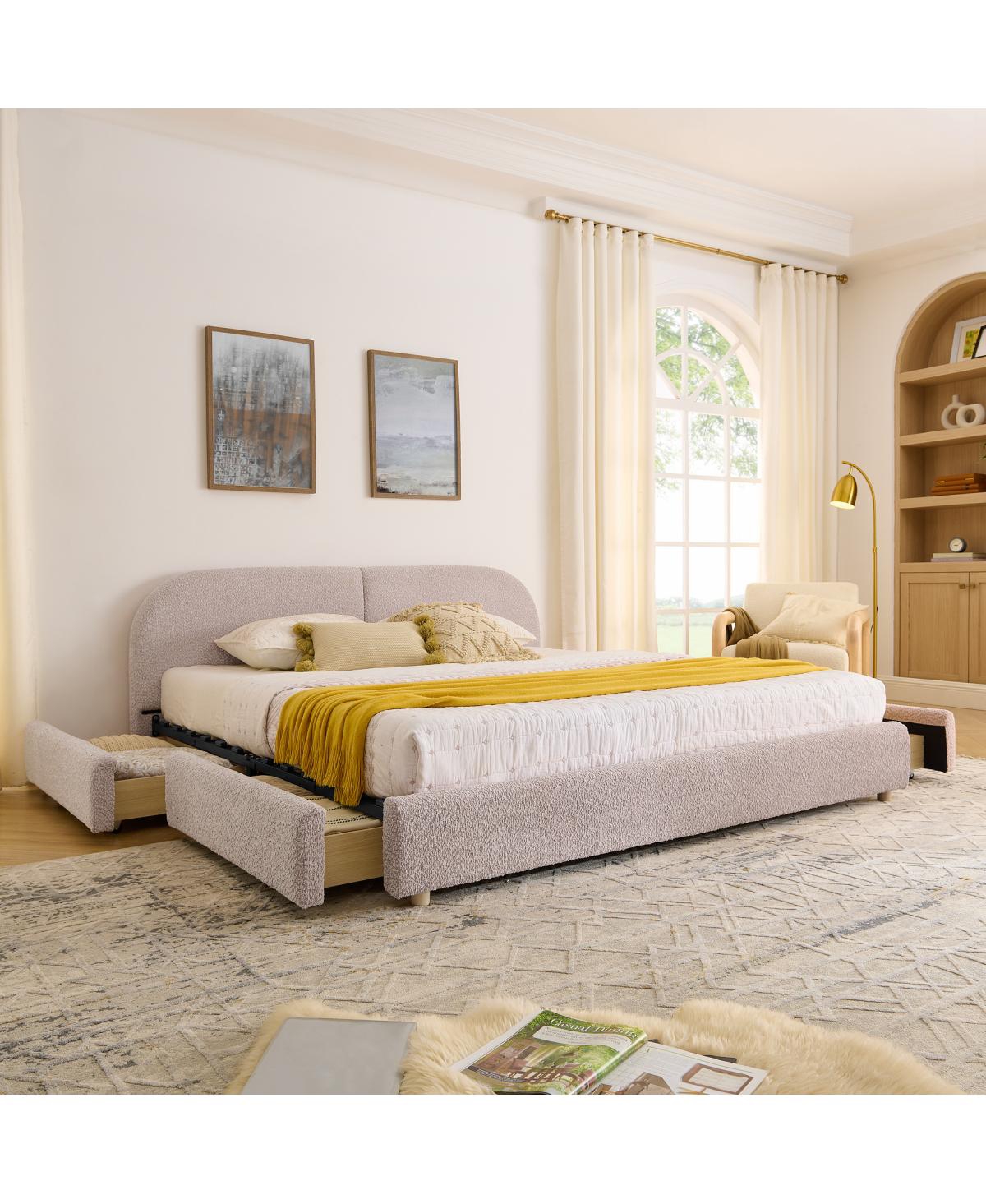 Click here for Streamdale Furniture King Size Upholstered Bed Fra... prices