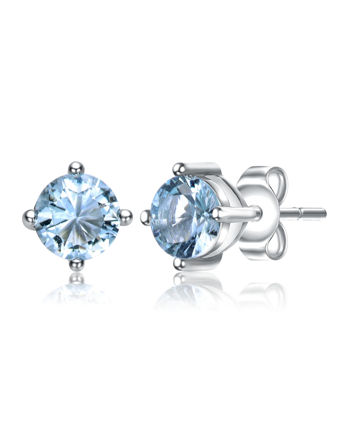 Click here for GigiGirl Sterling Silver Solitaire Stud Earrings -... prices