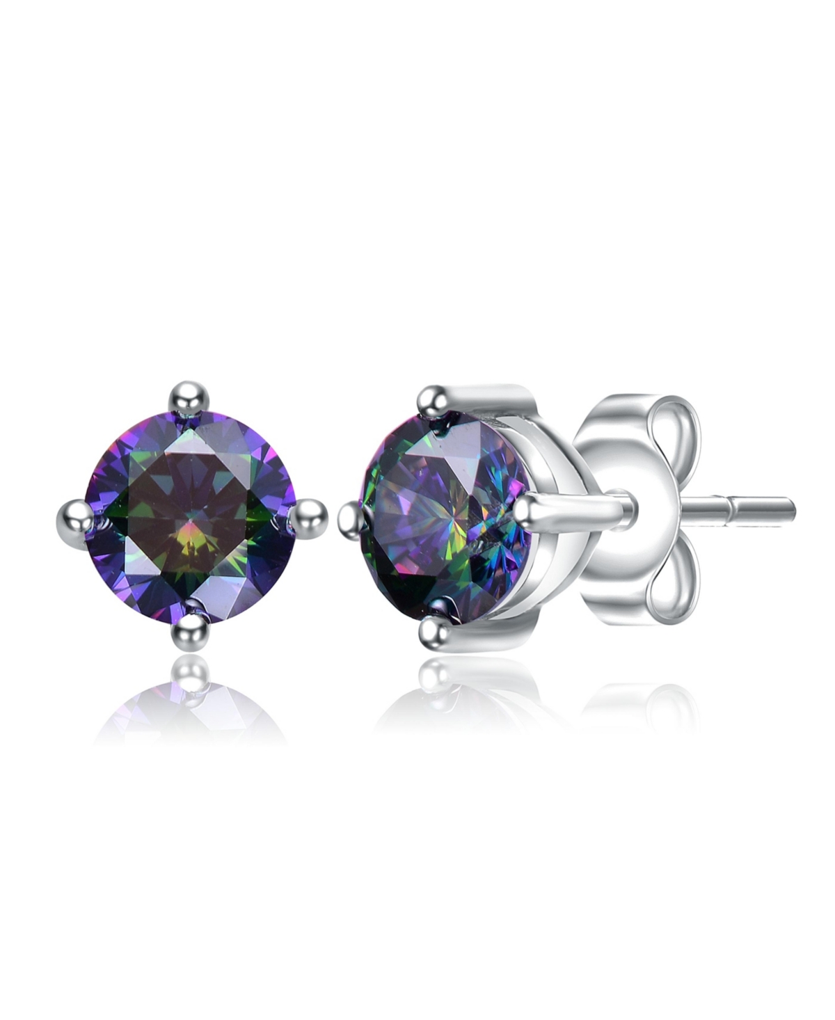 Click here for GigiGirl Sterling Silver Solitaire Stud Earrings -... prices