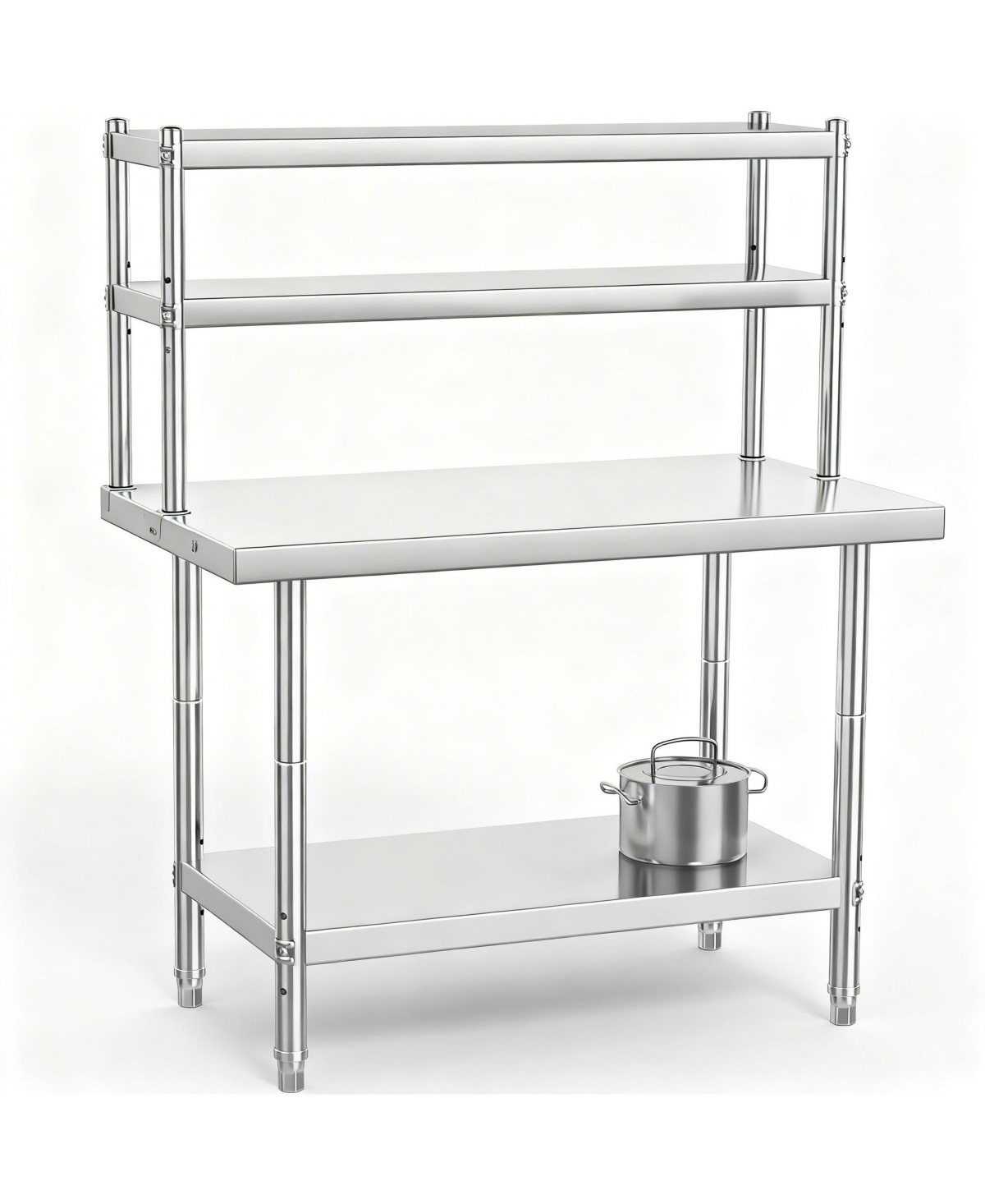 Click here for Yigii Stainless Steel Workbench with Shelves for K... prices