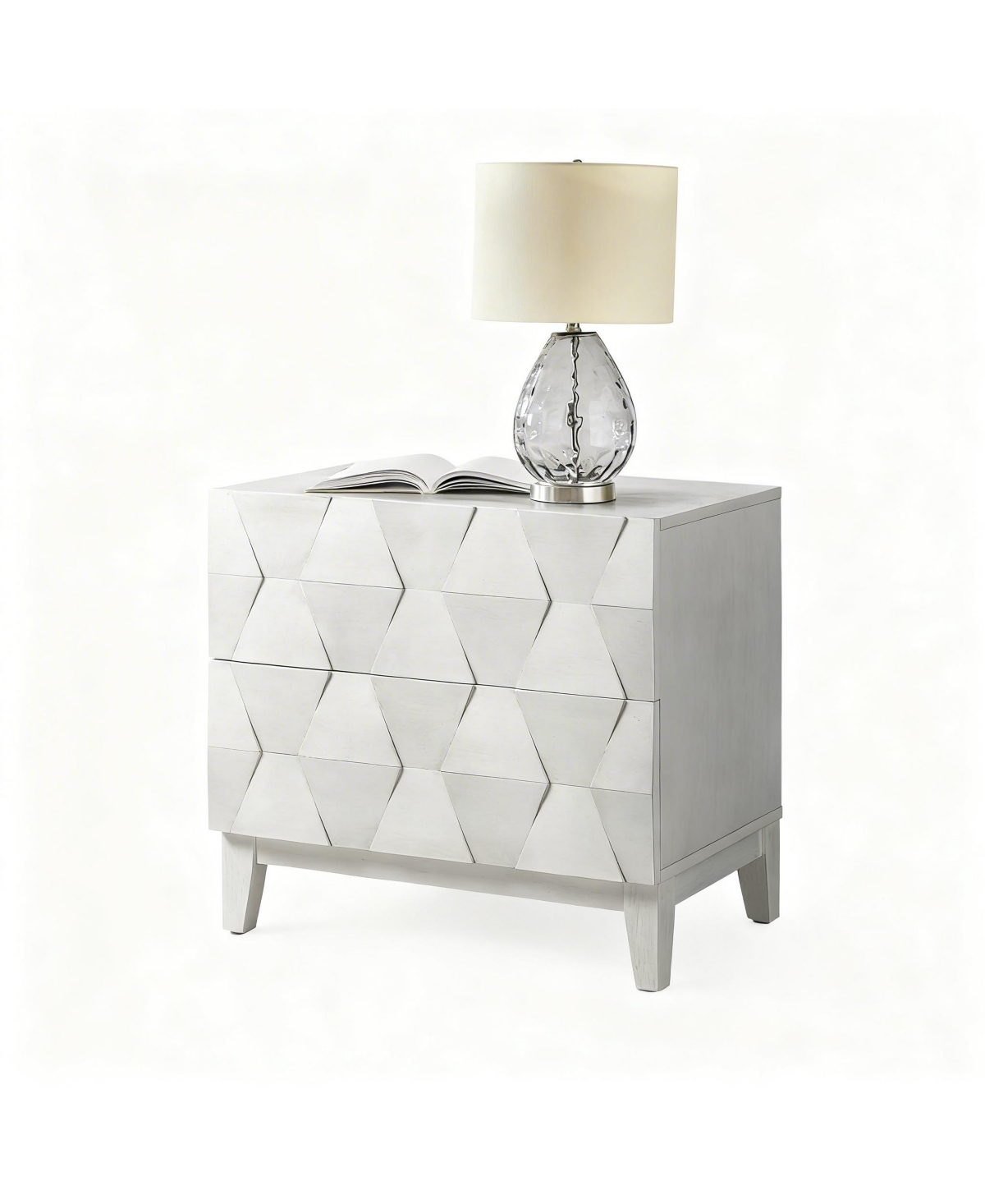 Click here for Modern 2-Drawer Side Table with Charging Station -... prices
