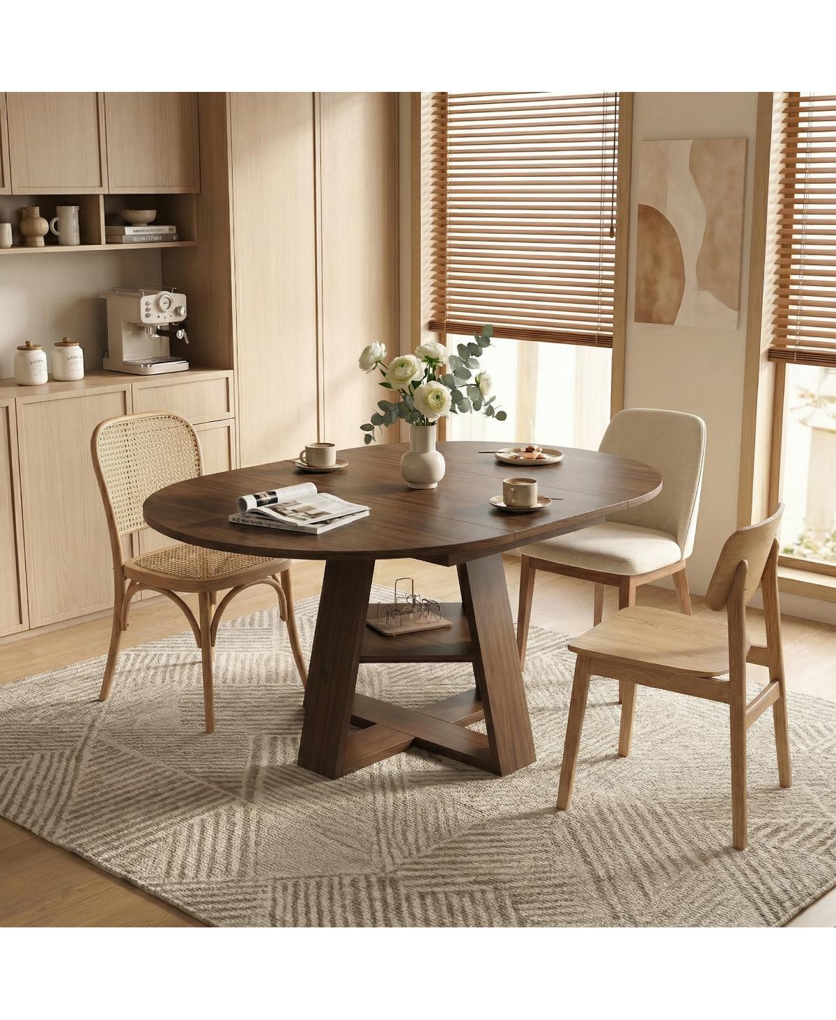 Click here for Streamdale Extendable Walnut Dining Table for 4-8... prices