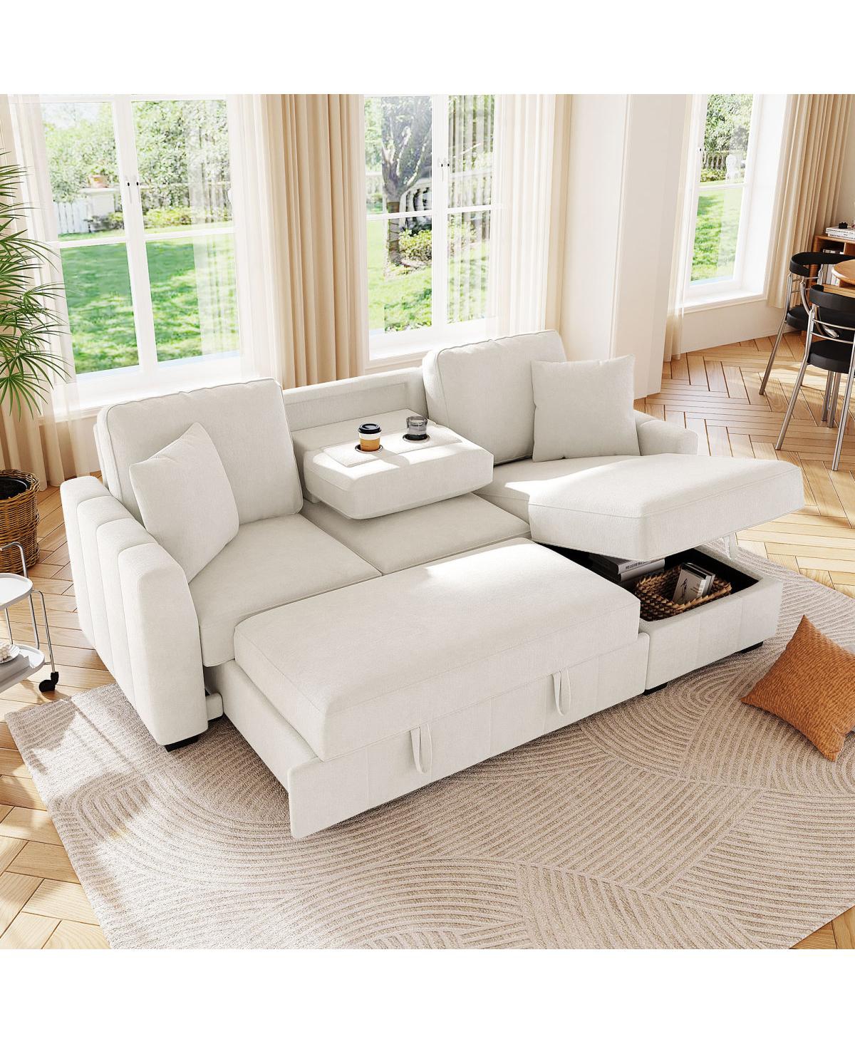 Click here for Streamdale L-Shaped Sleeper Sofa w/ Storage Chaise... prices