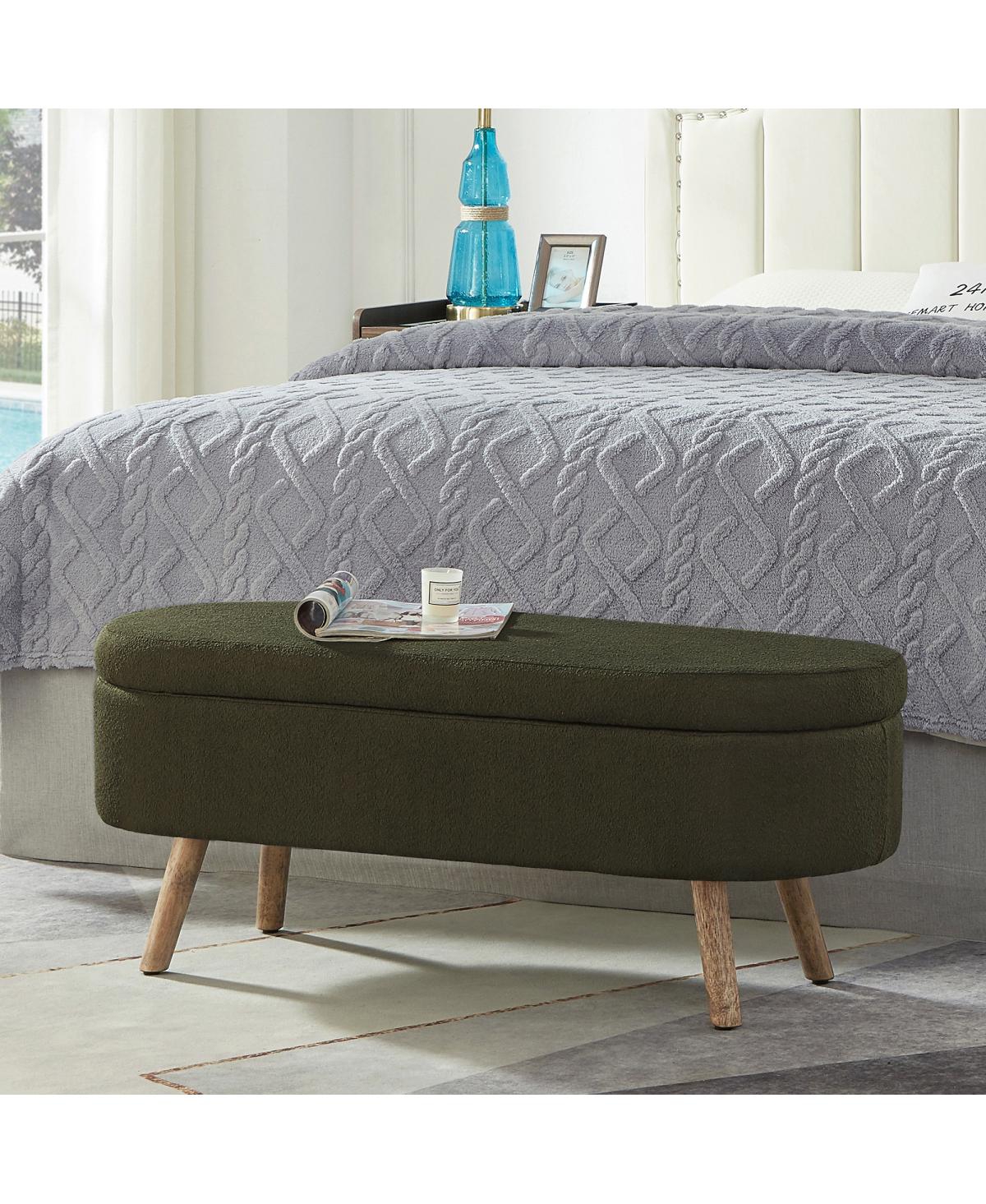 Click here for Streamdale Furniture Luxury Oval Boucle Storage Ot... prices