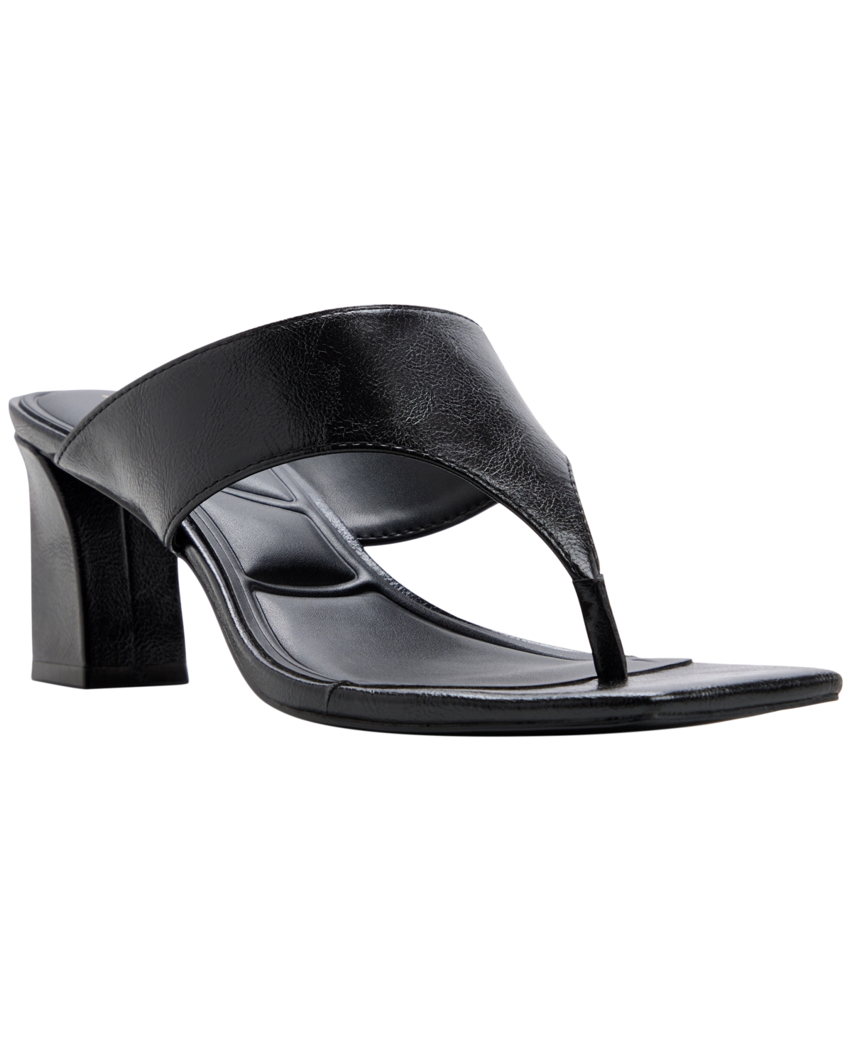 Click here for Aldo Womens Helen Block Heel Thong Sandals - Black... prices