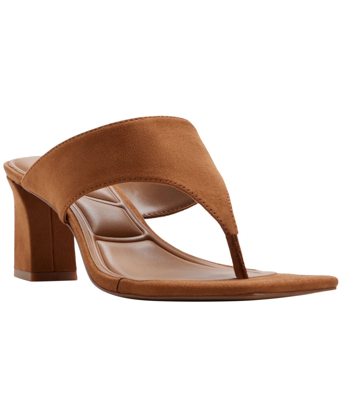 Click here for Aldo Womens Helen Block Heel Thong Sandals - Walnu... prices