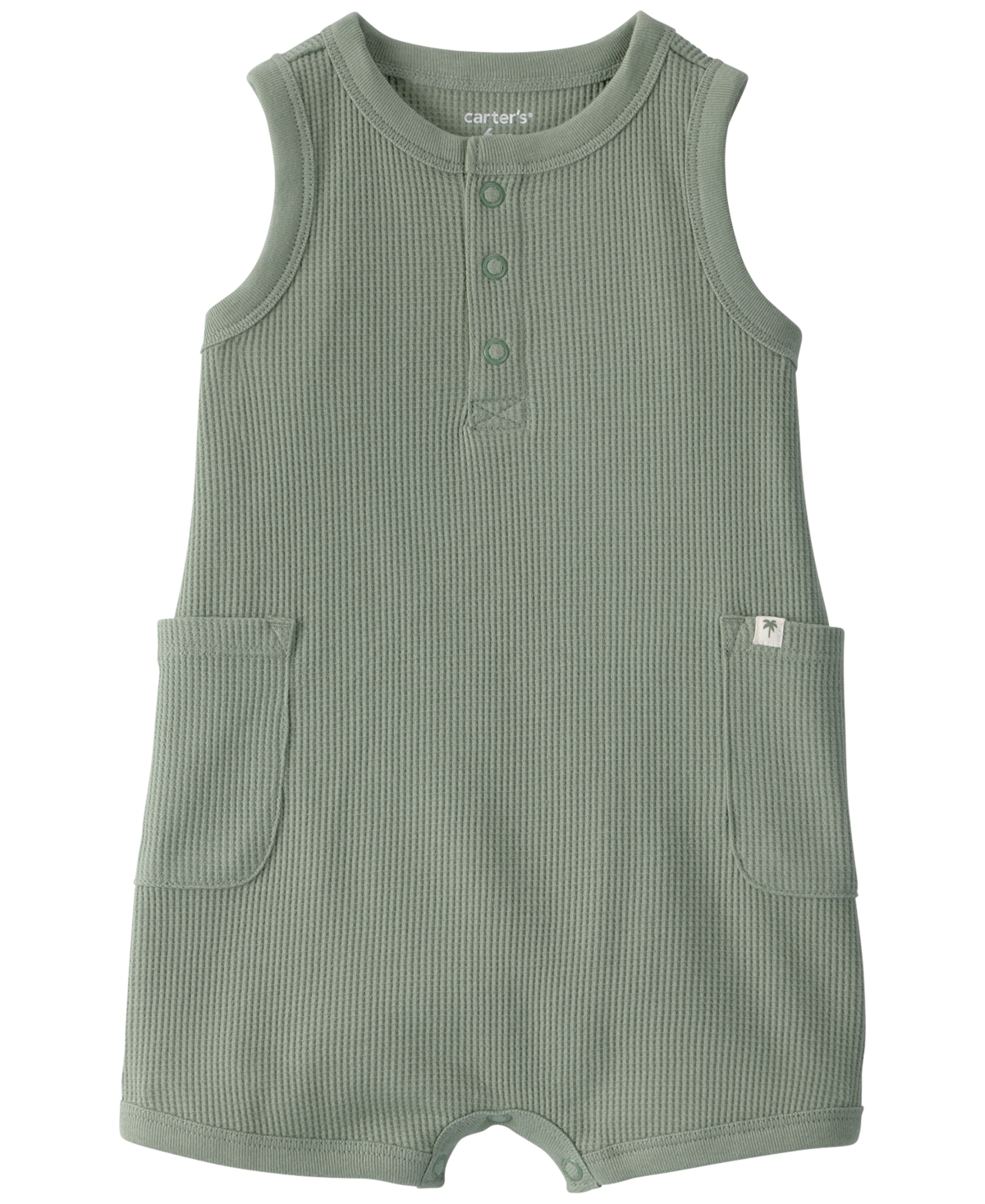 Click here for Carters Baby Boys Waffle-Knit Sleeveless Romper -... prices