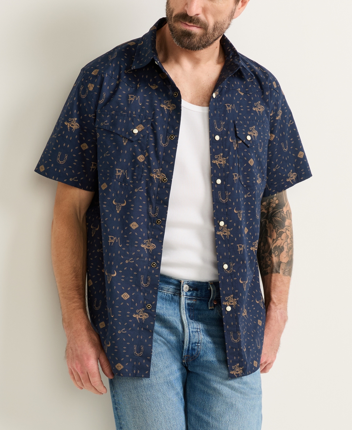 Click here for Pendleton Mens Printed Short-Sleeve Shirt - Wester... prices