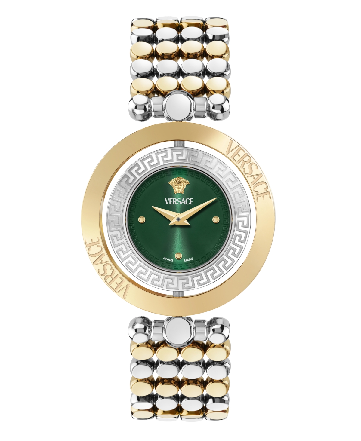 Click here for Versace Womens Eon Two-Tone Stainless Steel Bracel... prices