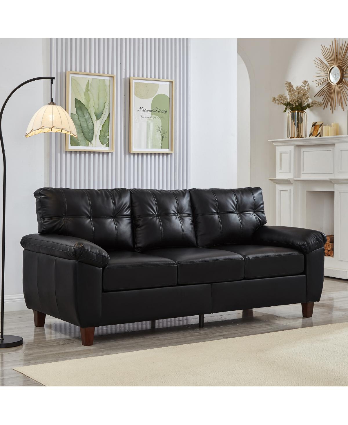 Click here for Streamdale Furniture 79 Three Seater Modern Faux L... prices