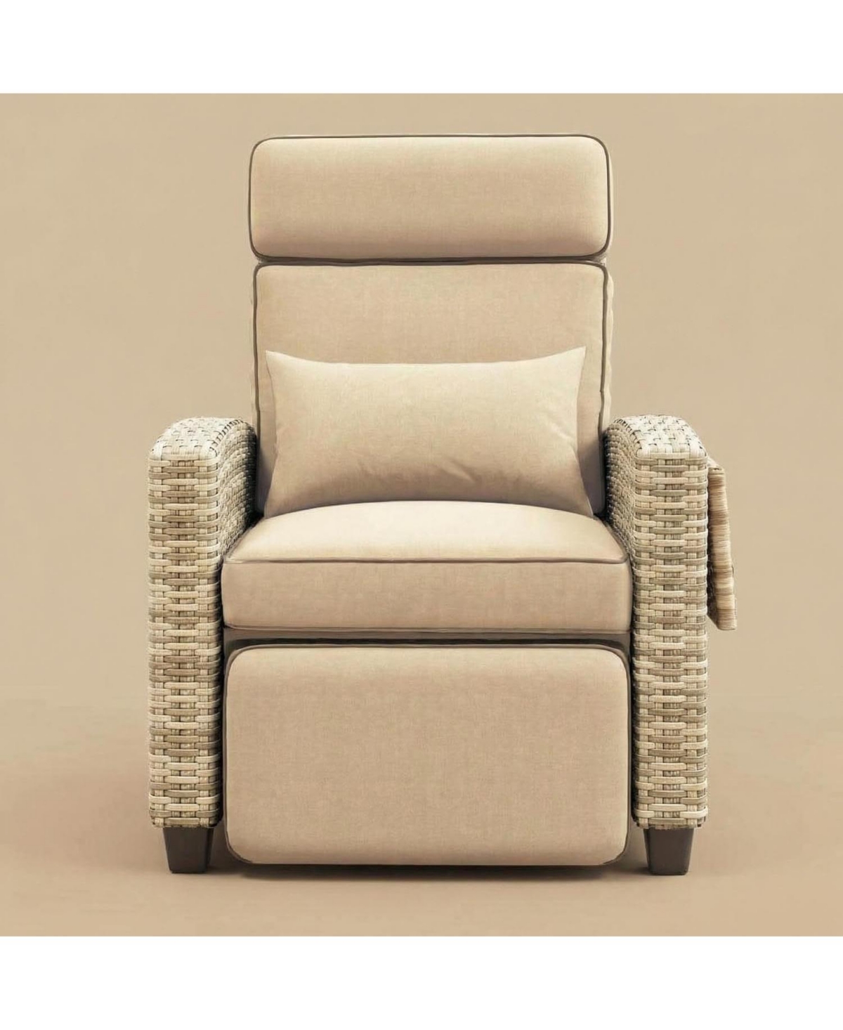 Click here for gaomon Adjustable Outdoor Wicker Recliner Chair  P... prices