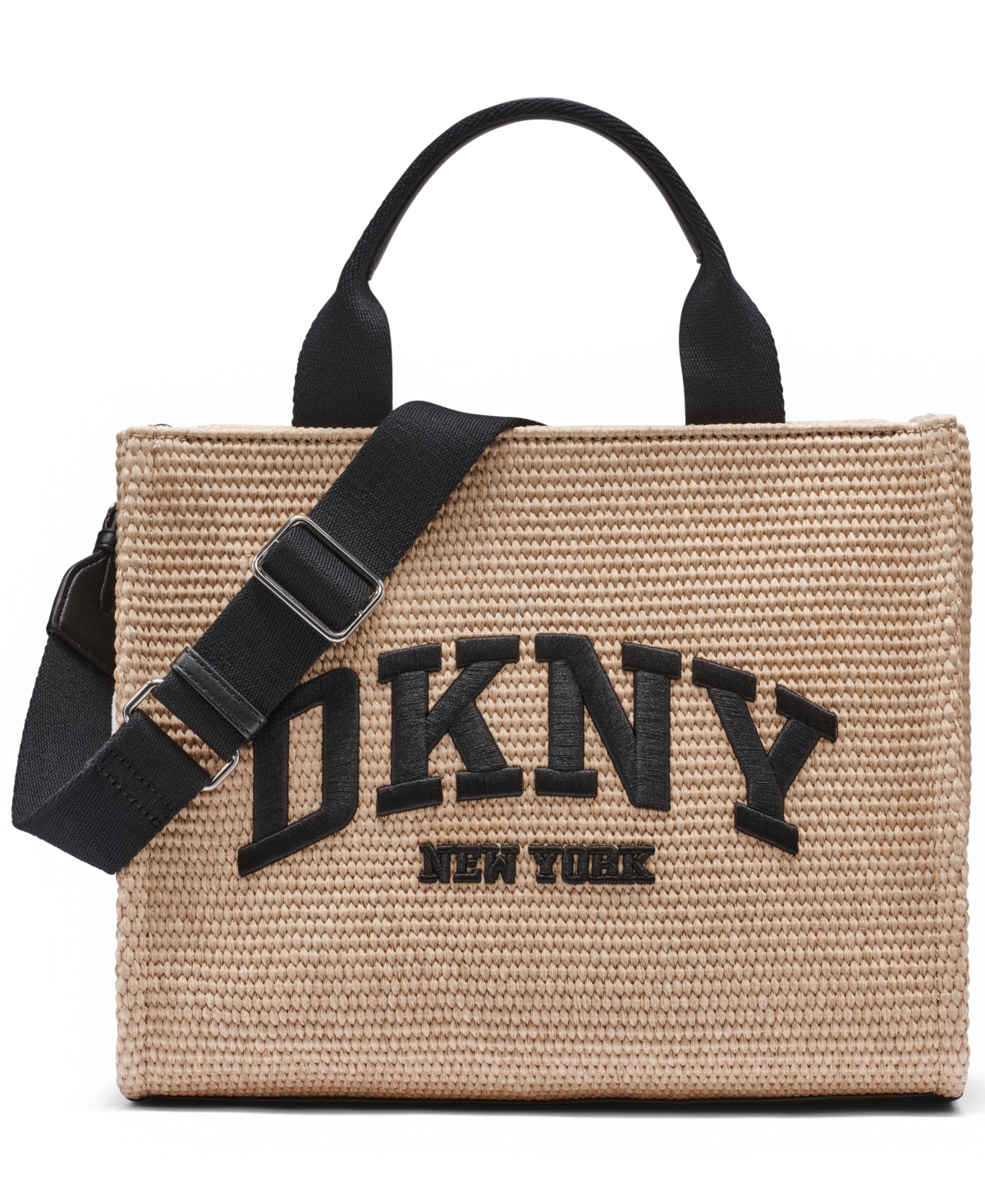 Click here for Dkny Hadlee Medium Adjustable Tote Bag - Natural/B... prices