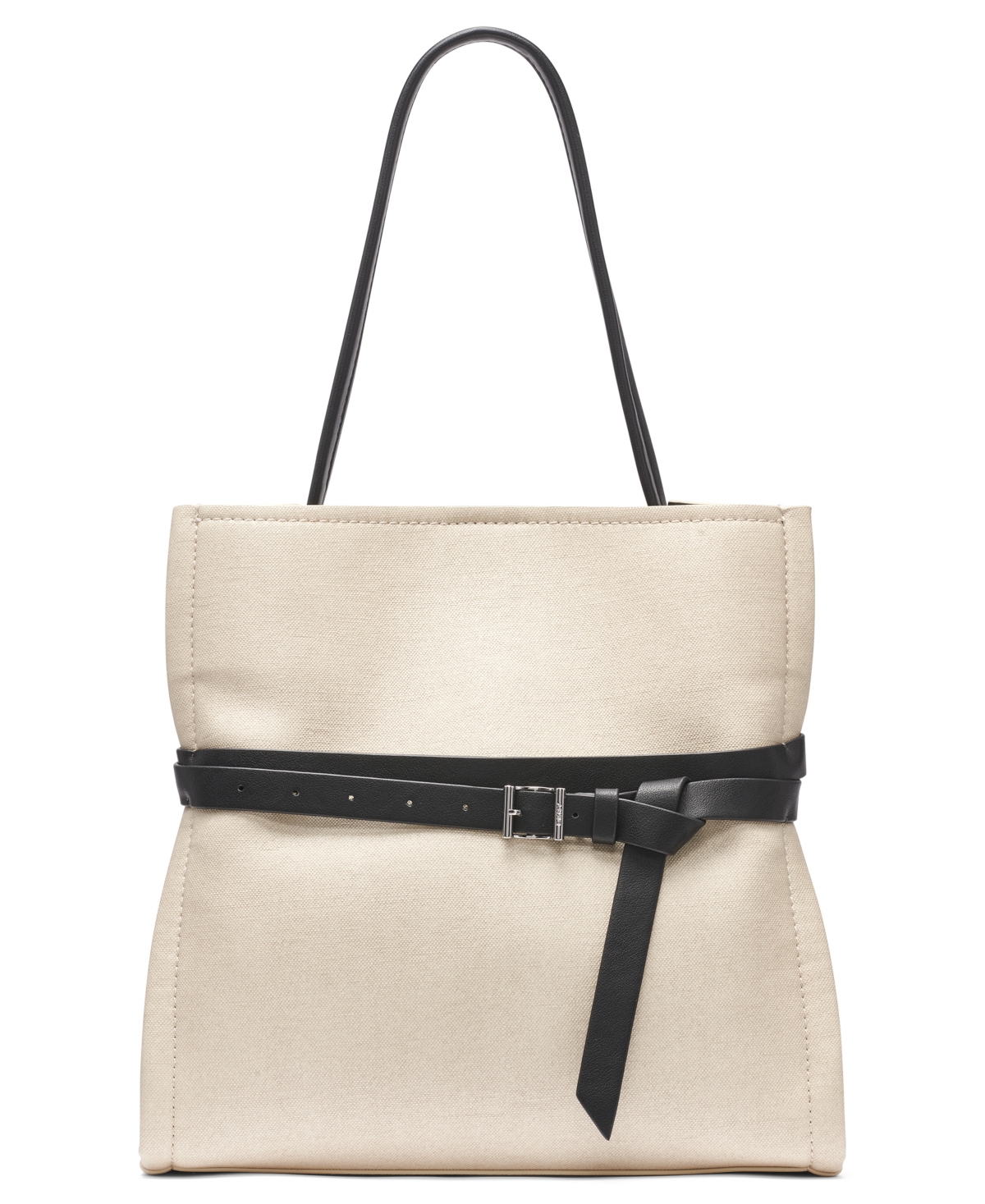Click here for Dkny Bridie Medium Bucket Bag - Natural/Black prices