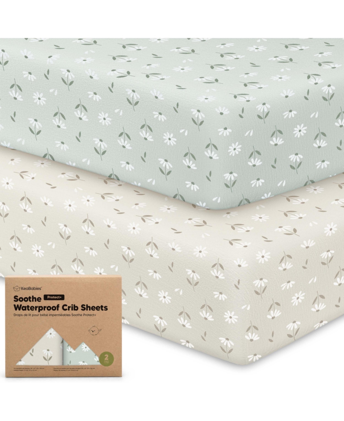 Click here for KeaBabies 2pk Soothe Waterproof Fitted Crib Sheets... prices