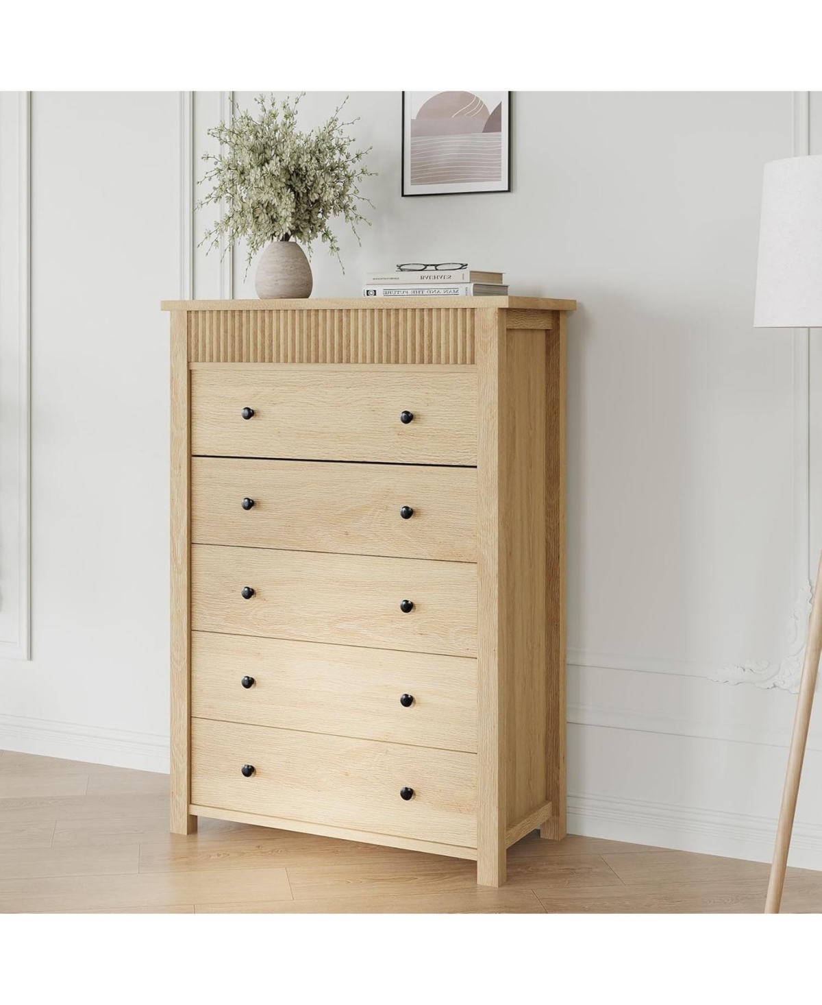 Click here for gaomon 5 Drawer Dresser for Bedroom  Wooden Chest... prices