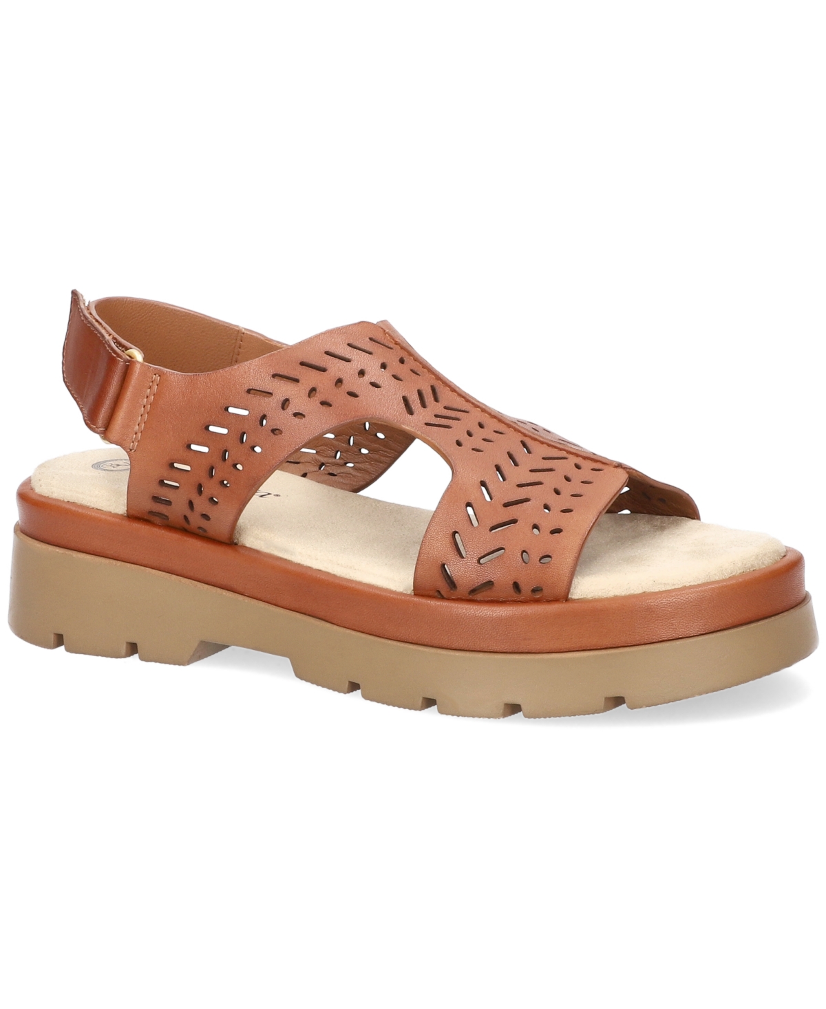 Click here for Bella Vita Womens Indigo Round Toe Sandals - Tan L... prices