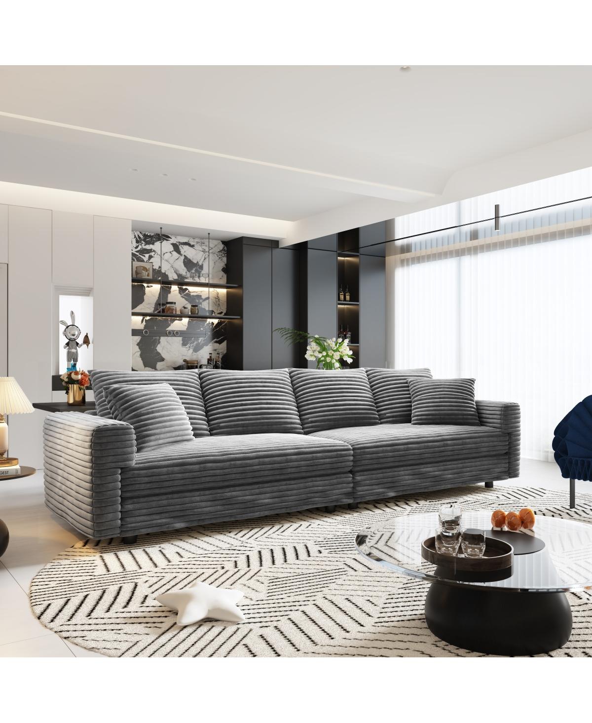 Click here for Streamdale Furniture Plush Corduroy 4-Seat Sofa  M... prices