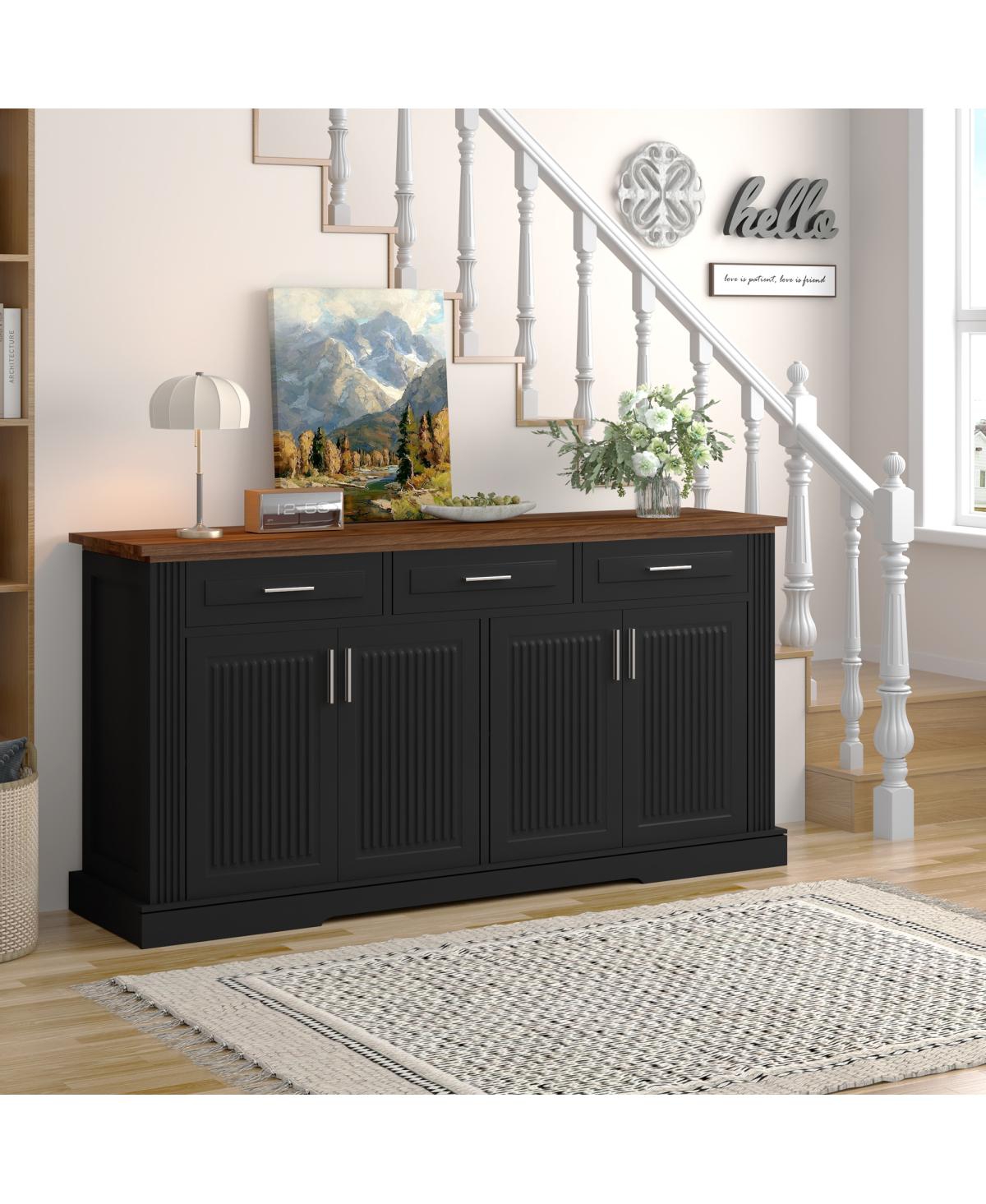 Click here for Streamdale Furniture 63" Fluted Sideboard Buf... prices