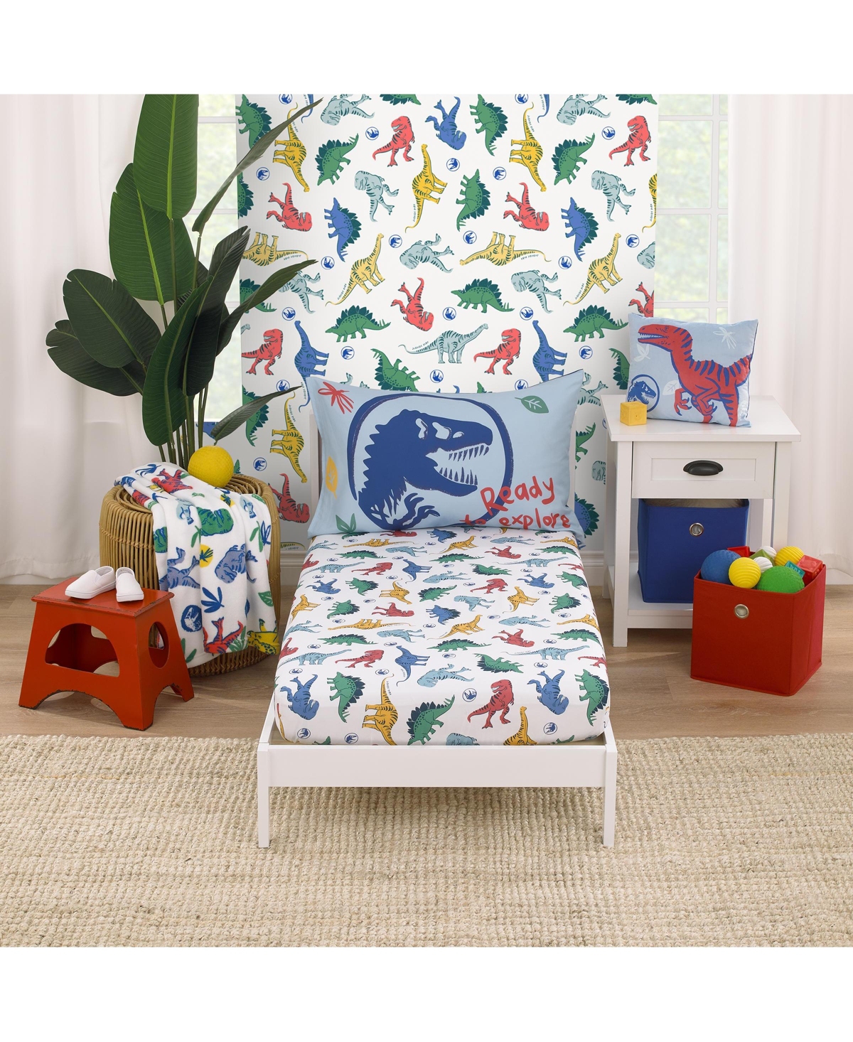 Click here for NoJo Universal Jurassic World Wild and Free Blue... prices