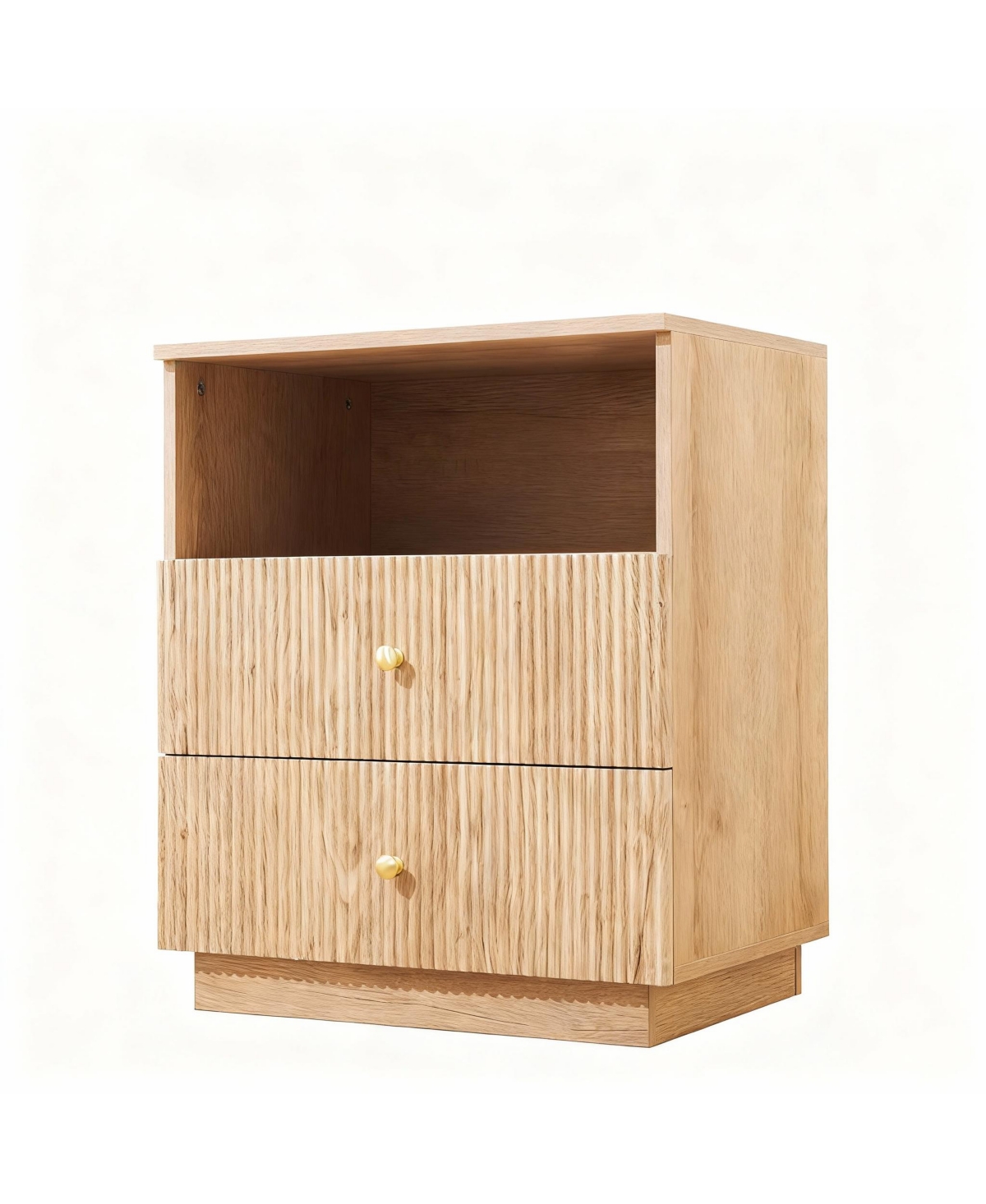 Click here for Yigii Wave Pattern Nightstand with Charging  Drawe... prices