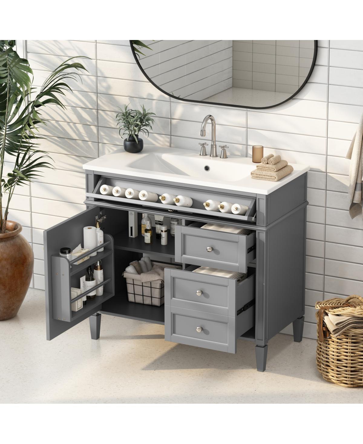 Click here for Sillysis 36" Modern Bathroom Vanity with Resi... prices
