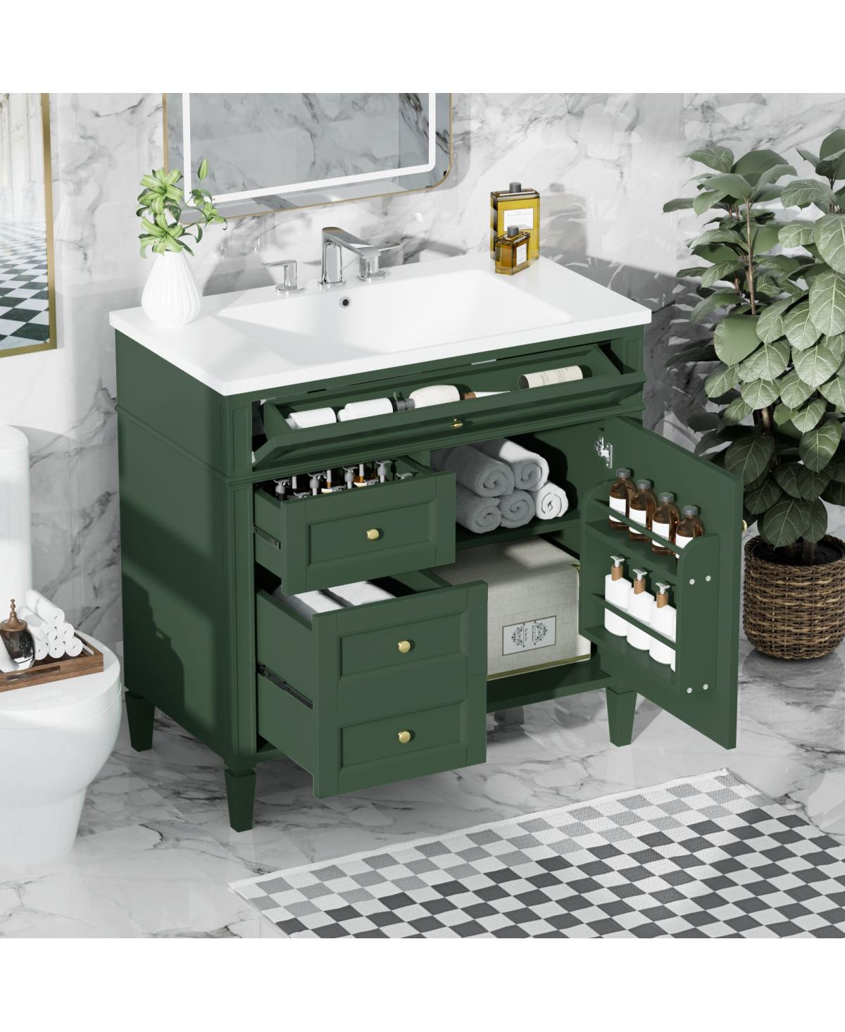 Click here for Sillysis 36" Bathroom Vanity with Resin Sink... prices