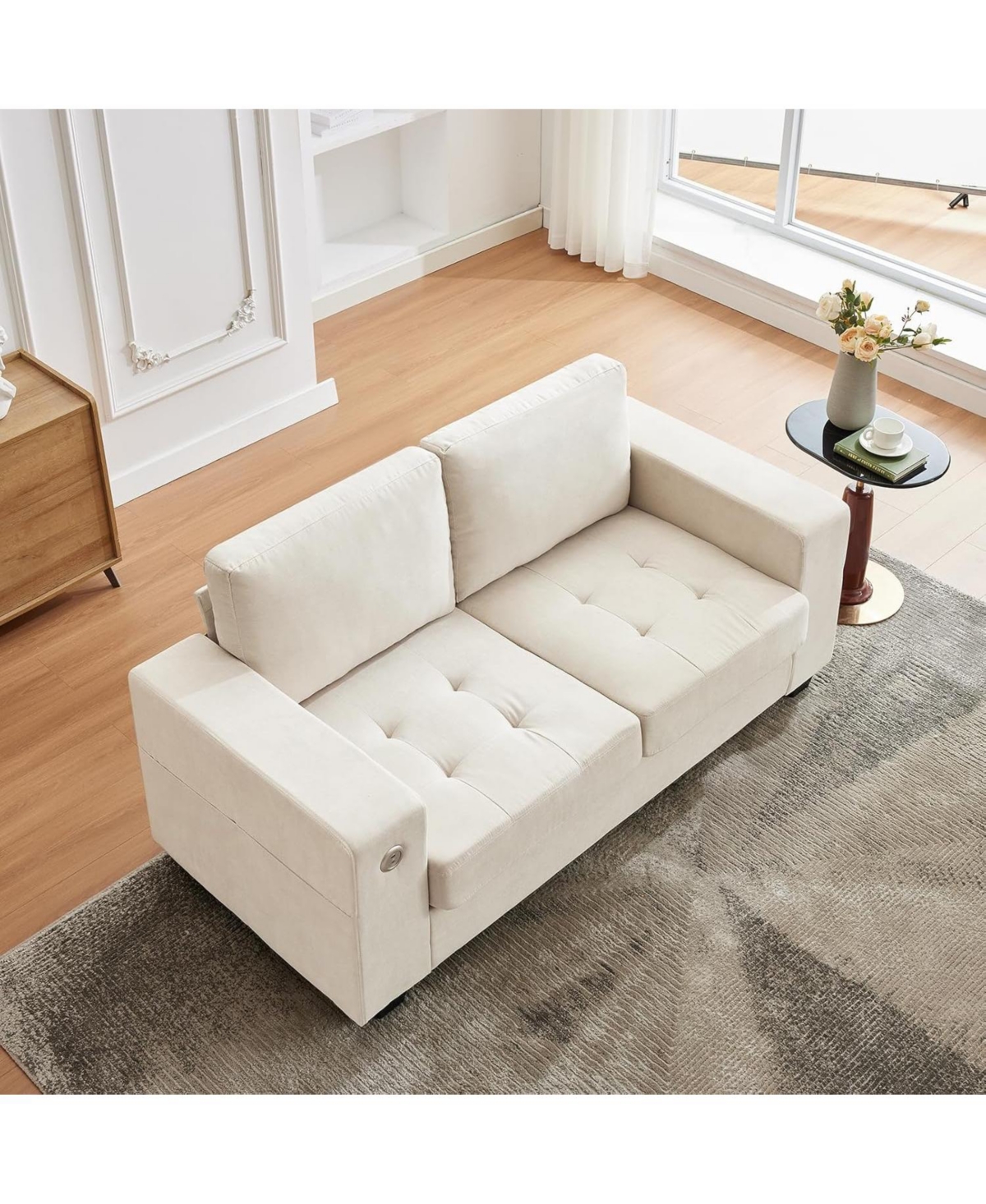 Click here for gaomon Oversized Cloud Couch  Mid Century Chenille... prices