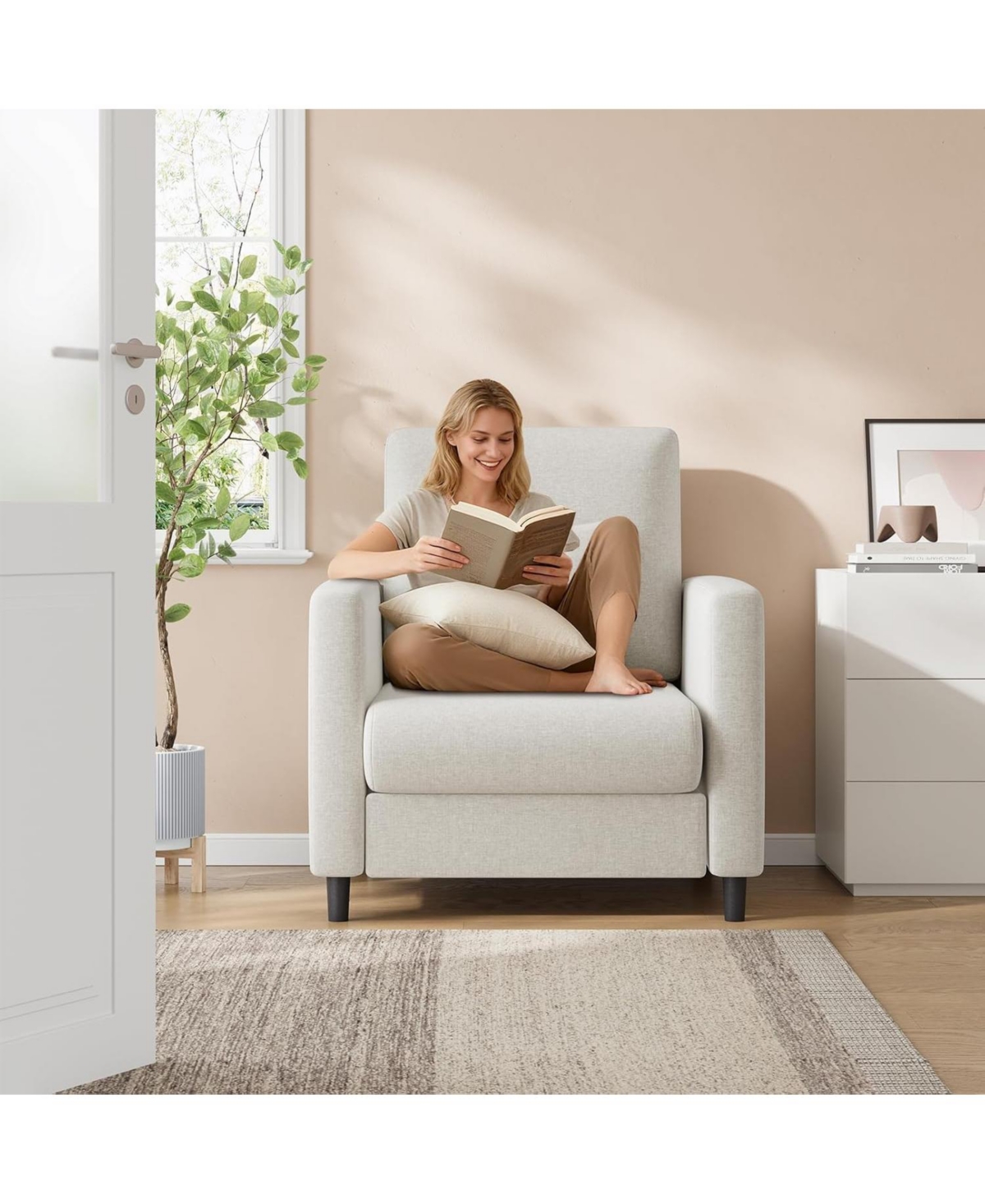 Click here for gaomon Sofa Accent Chair  33" Upholstered Rea... prices