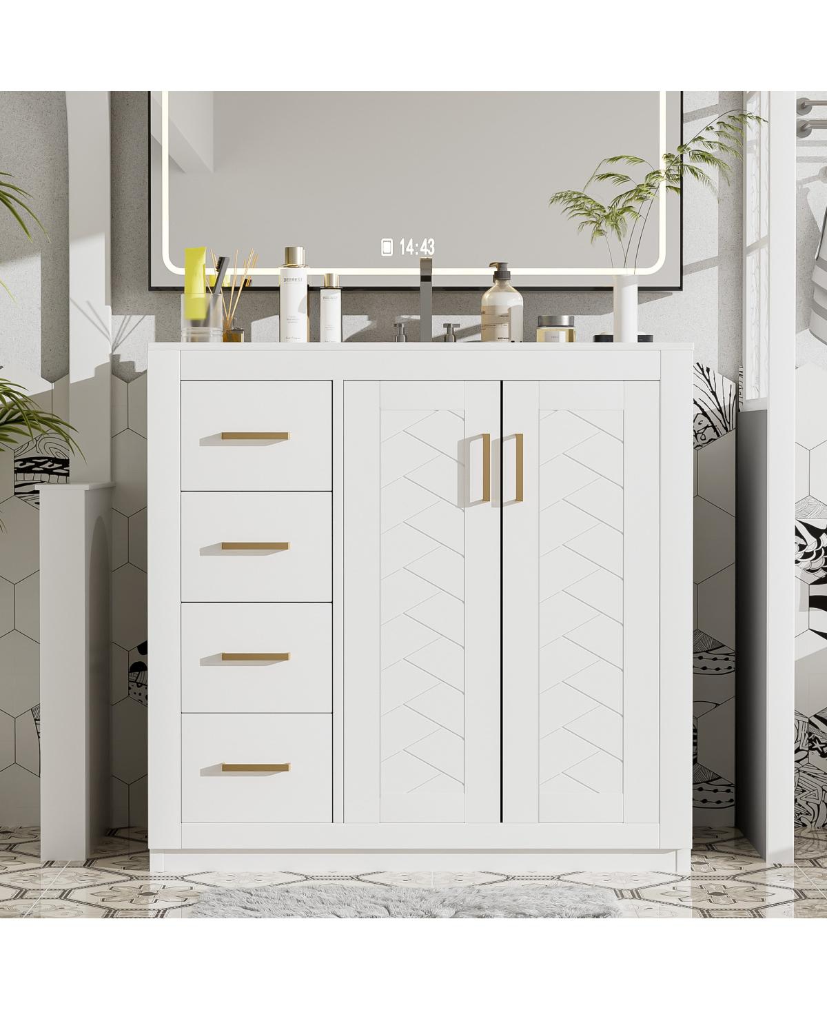 Click here for Sillysis 36" Bathroom Vanity with Ceramic Sin... prices