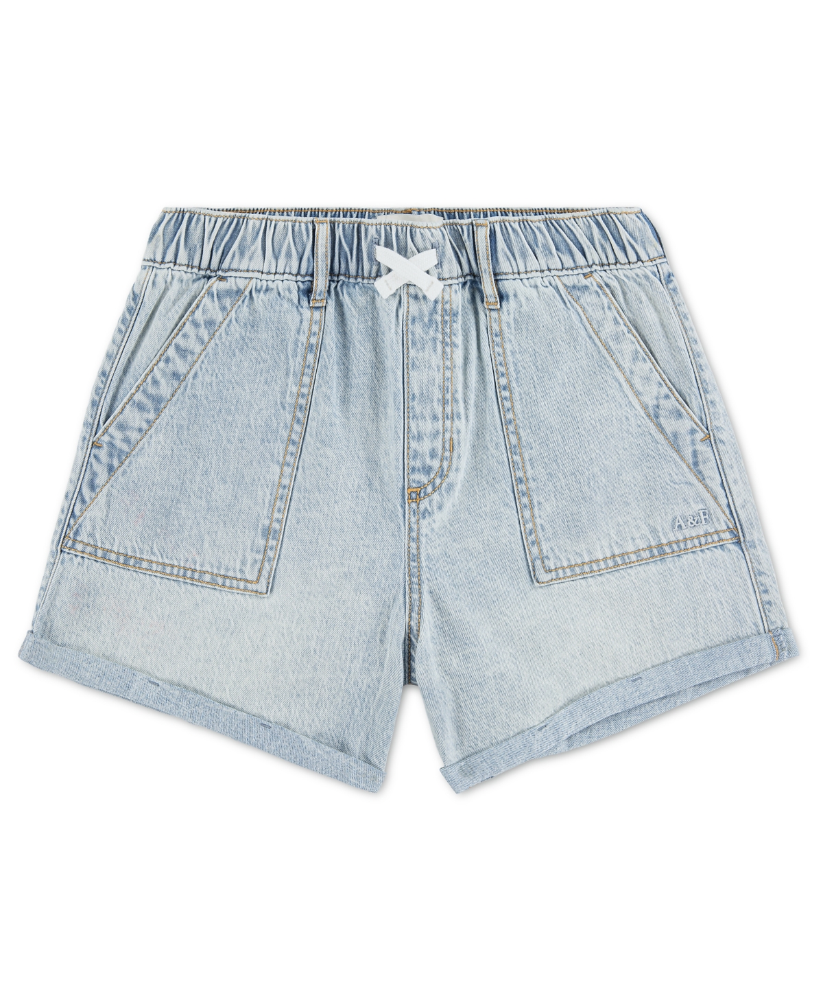 Click here for abercrombie kids Girls High-Rise Denim Shorts - Oc... prices