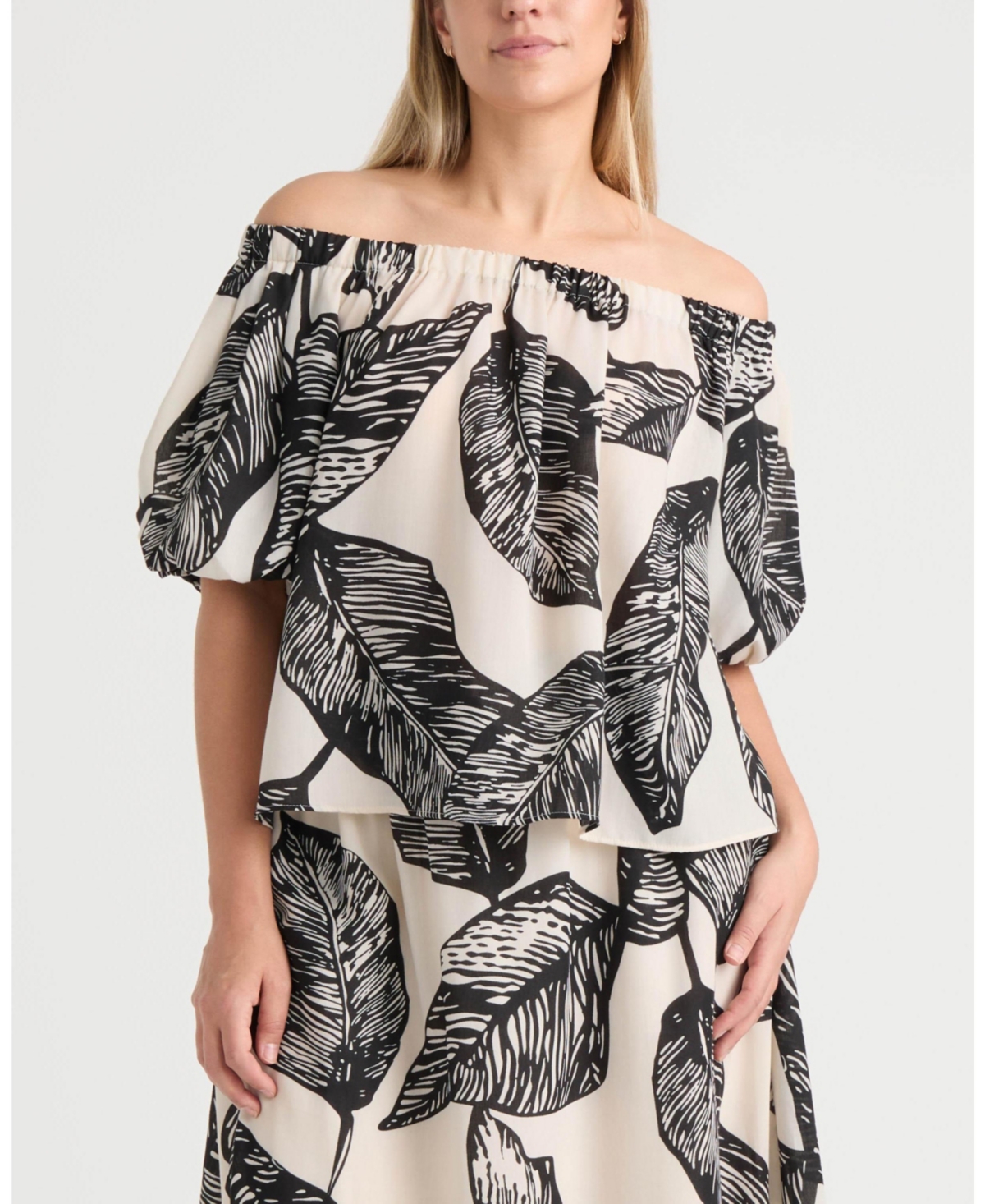 Click here for Ellen Tracy Womens Off the Shoulder Top with Puff... prices