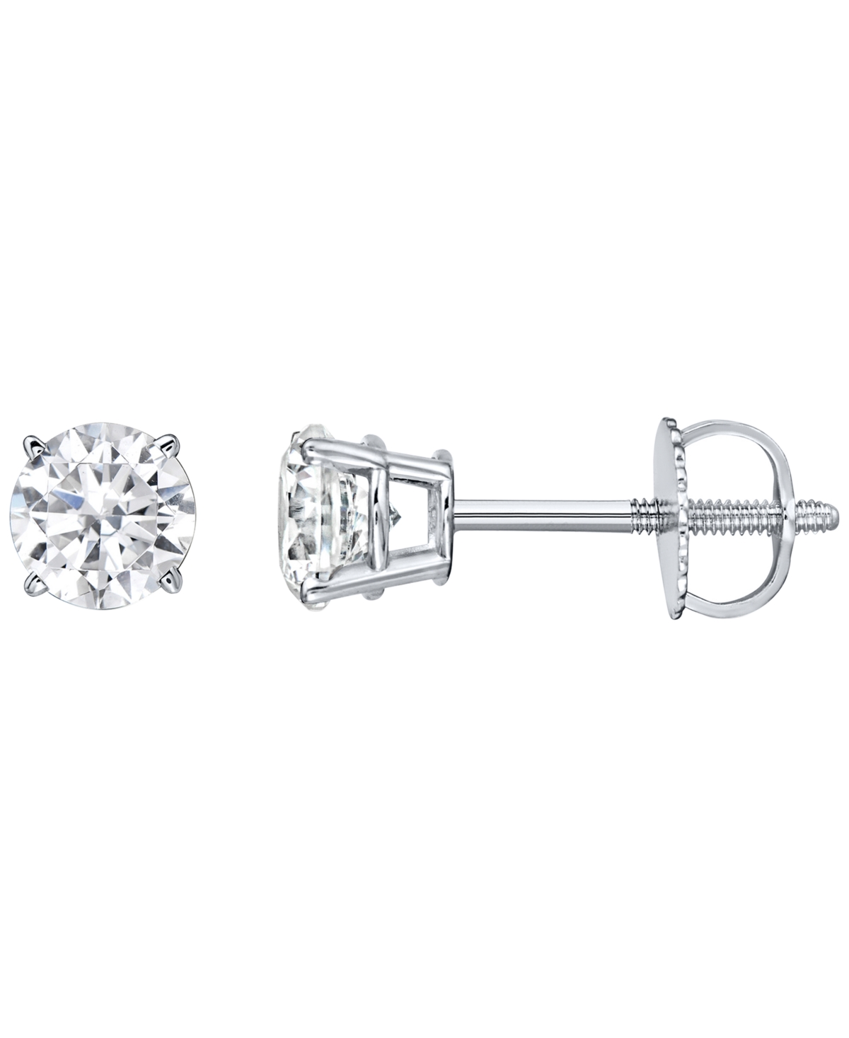 Click here for Macys Diamond Stud Earrings (1 ct. t.w.) in 14k Wh... prices