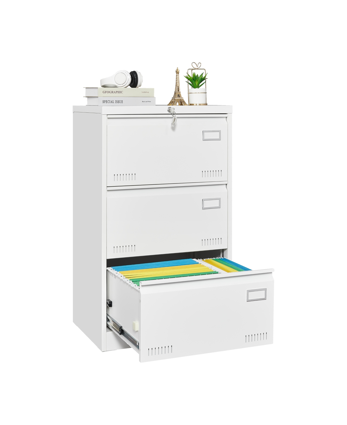 Click here for Rainsken 3 Drawer Lateral File Cabinet  Locking Me... prices