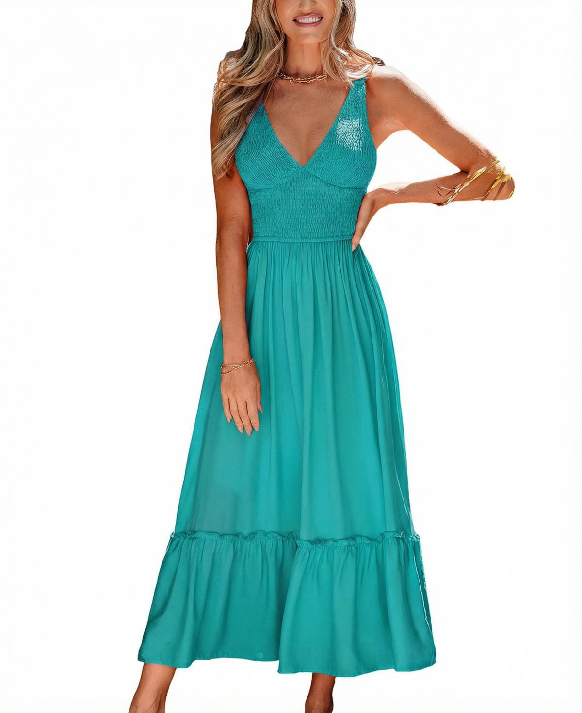 Click here for Cupshe Womens Summer Flame Maxi Beach Dress - Medi... prices
