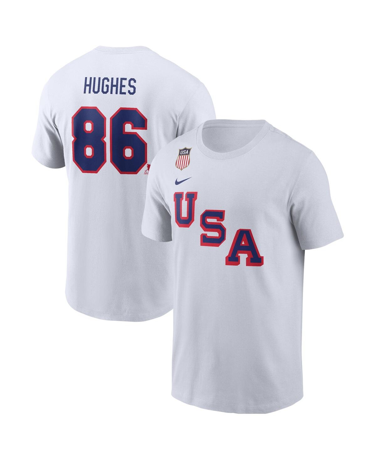 Click here for Nike Mens Jack Hughes White Usa Hockey 2026 Name N... prices