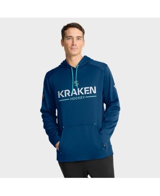 Fanatics Men's Deep Sea Blue Seattle Kraken Authentic Pro Rink Hoodie ...