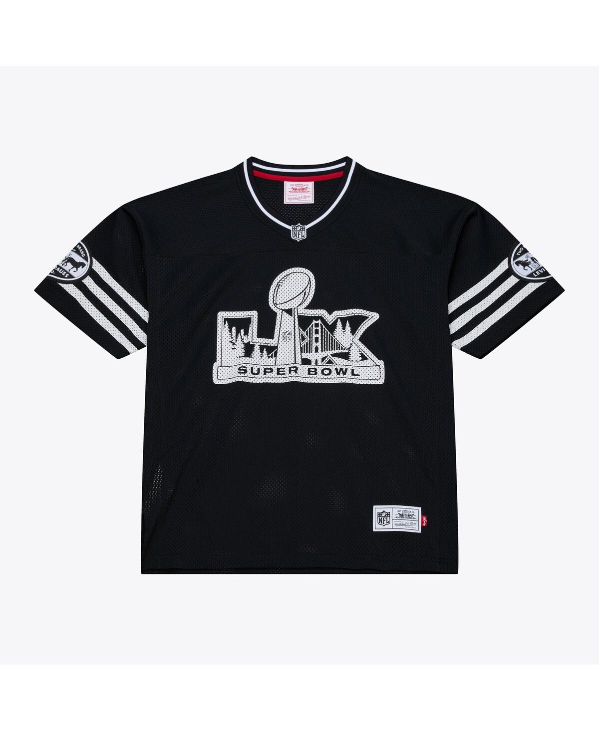 Click here for Mitchell & Ness Mens Womens x Levis Black Super Bo... prices