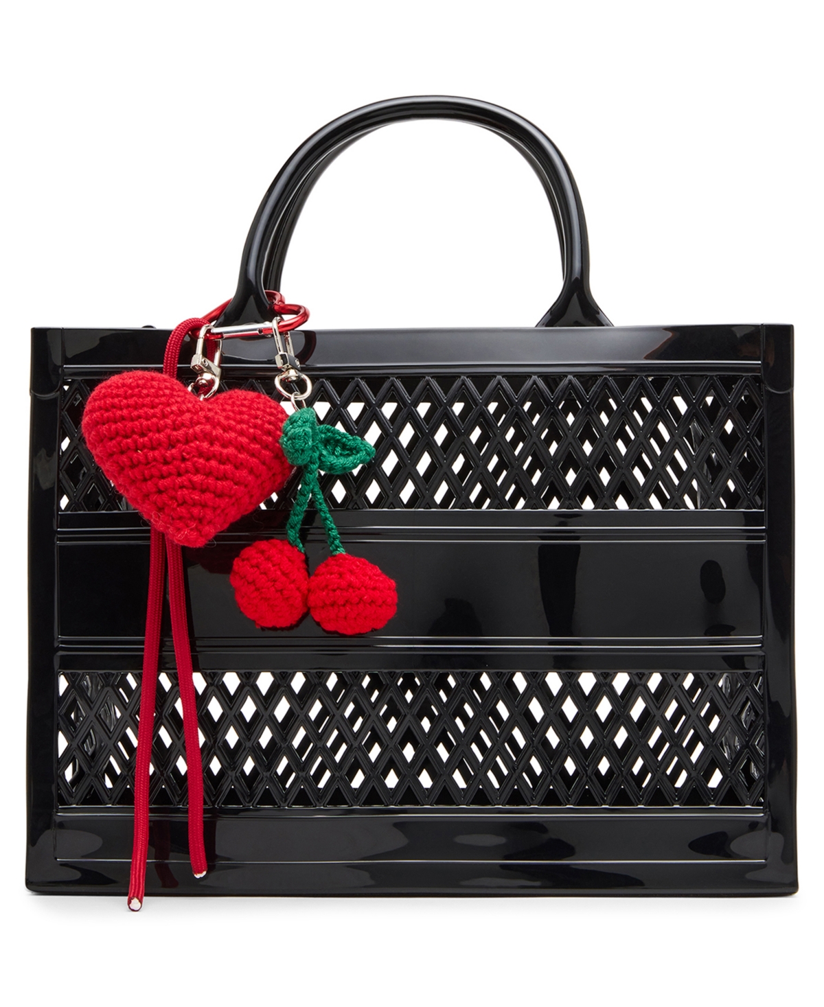 Click here for Madden Girl Kit Mini Jelly Tote - Black prices