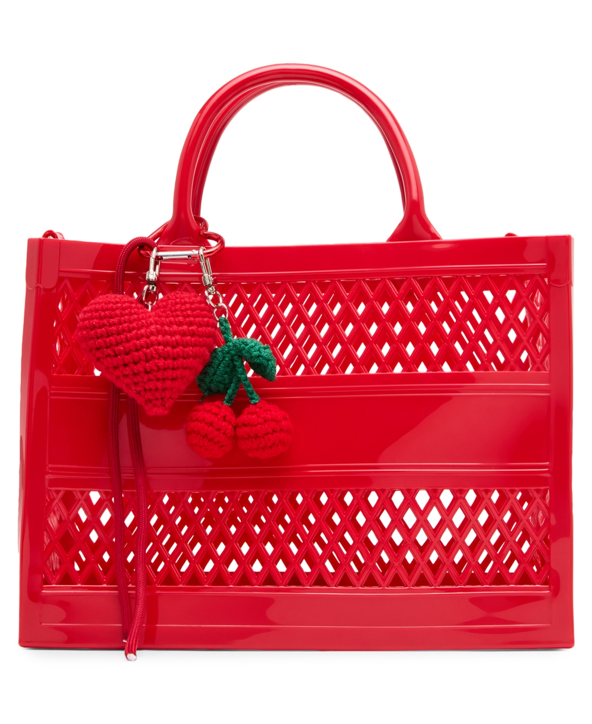 Click here for Madden Girl Kit Mini Jelly Tote - Red prices