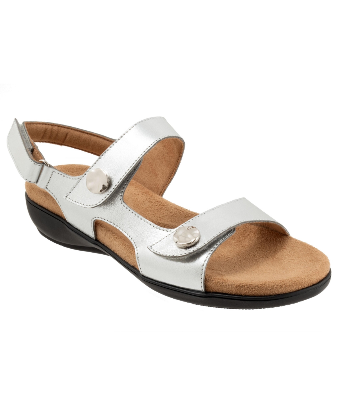 Click here for Trotters Womens Romi Metallic Sandal - Silver prices
