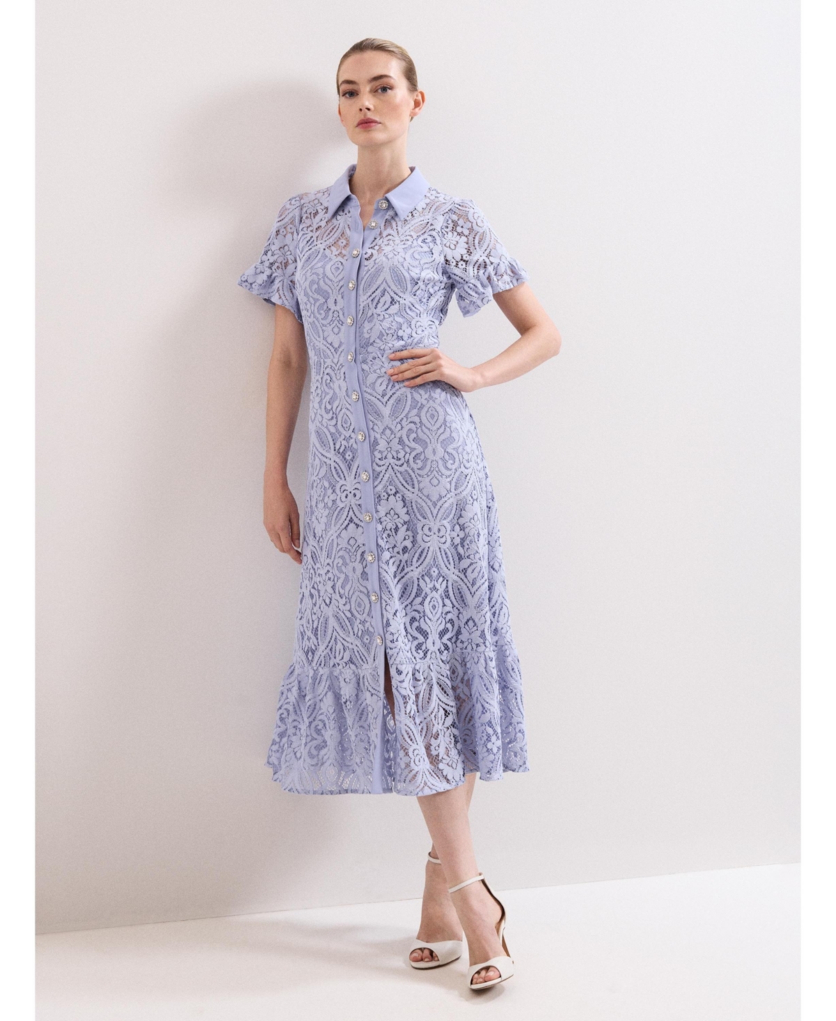 Click here for Phase Eight Womens Carmine Lace Dress - Light/Past... prices