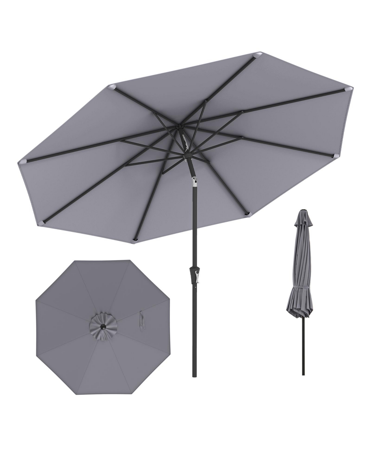 Click here for Gymax Patio Heavy Duty Market Umbrella w/ Tilt Mec... prices