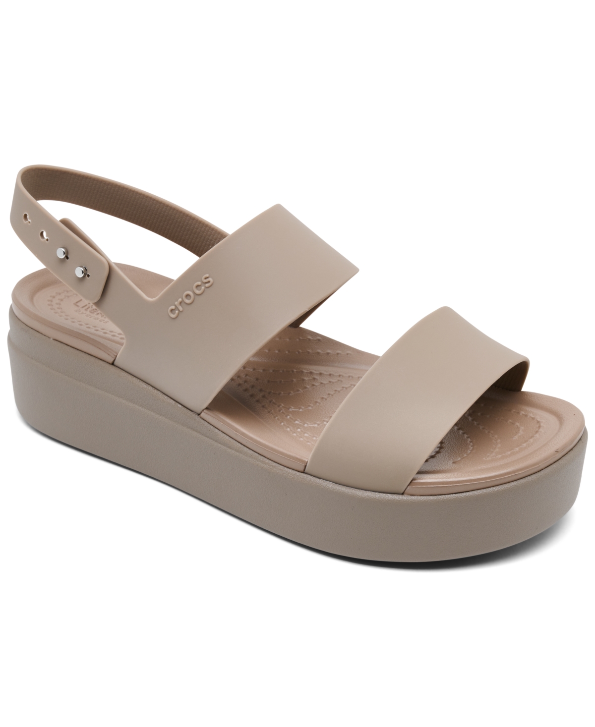 Click here for Crocs Womens Brooklyn Low Wedge Sandals from Finis... prices