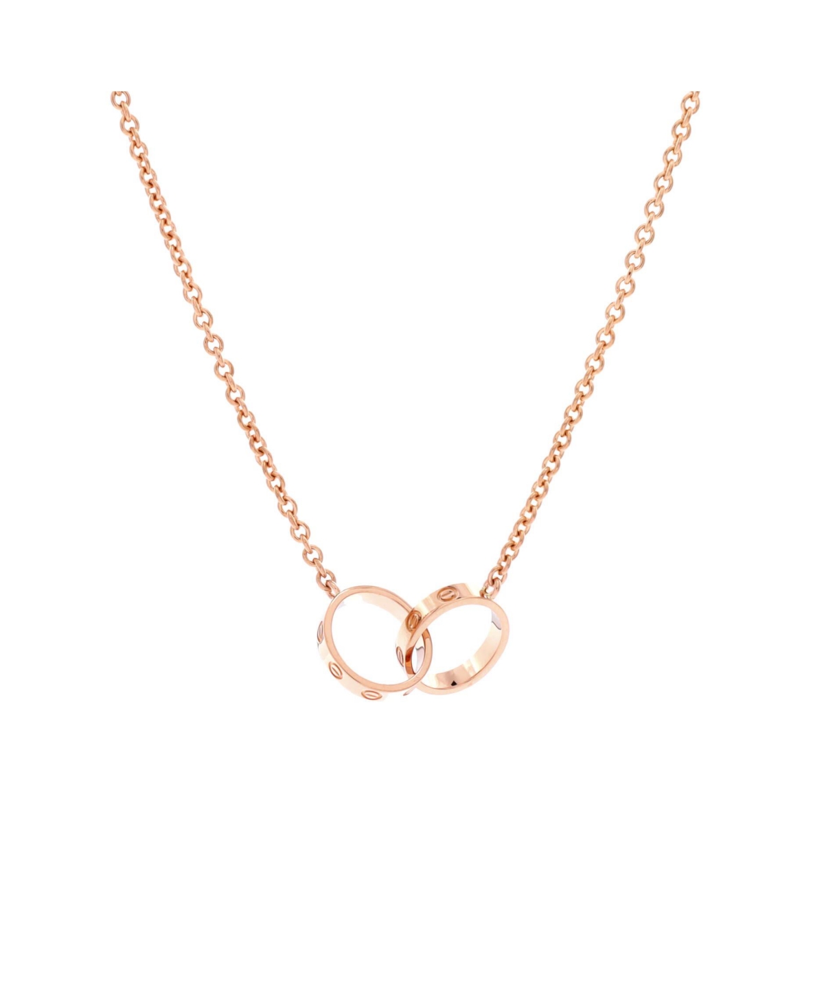 Click here for Pre-Owned Cartier Love Interlocking Necklace - 18k... prices
