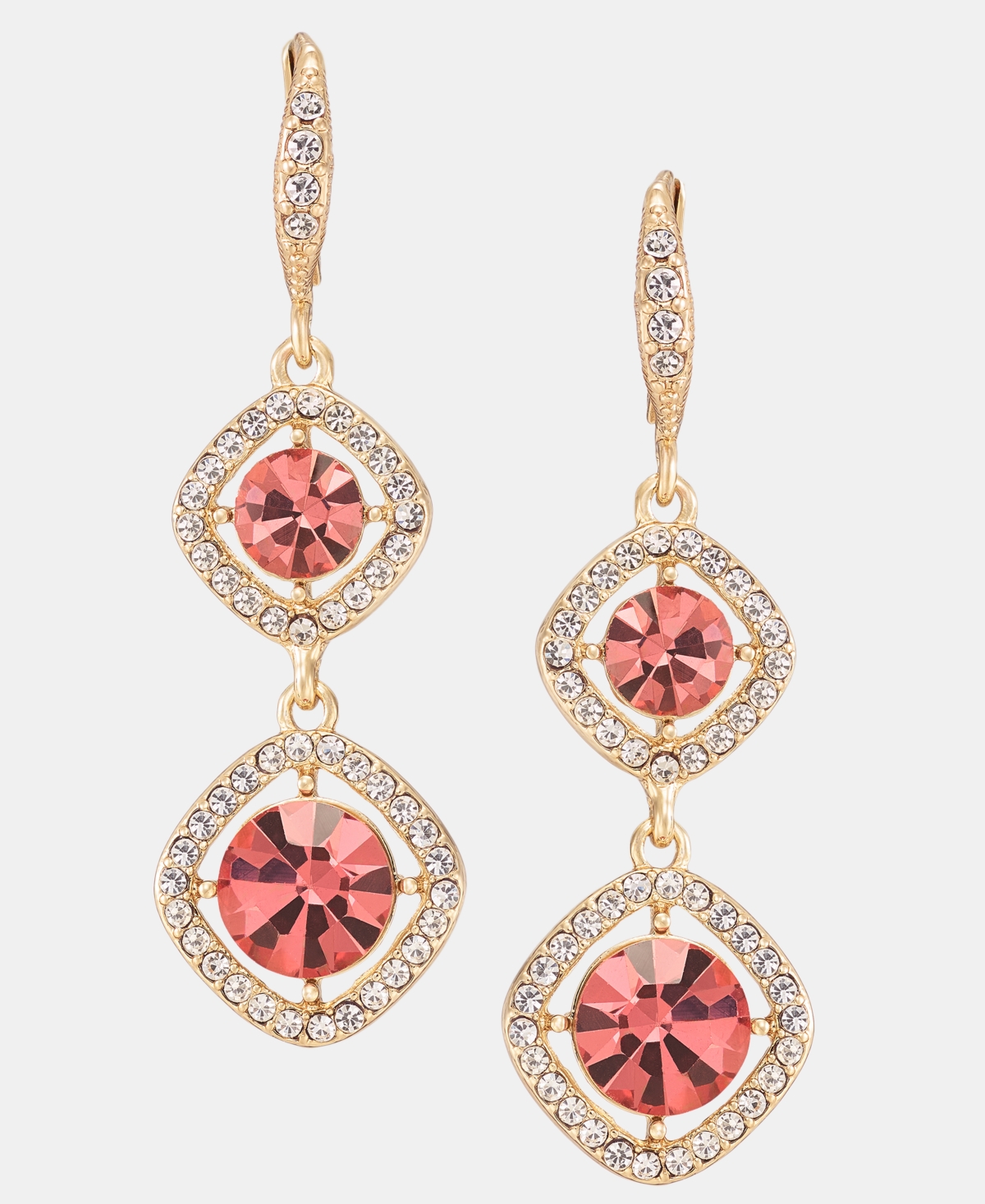 Click here for Givenchy Crystal Double Drop Earrings - Orange prices