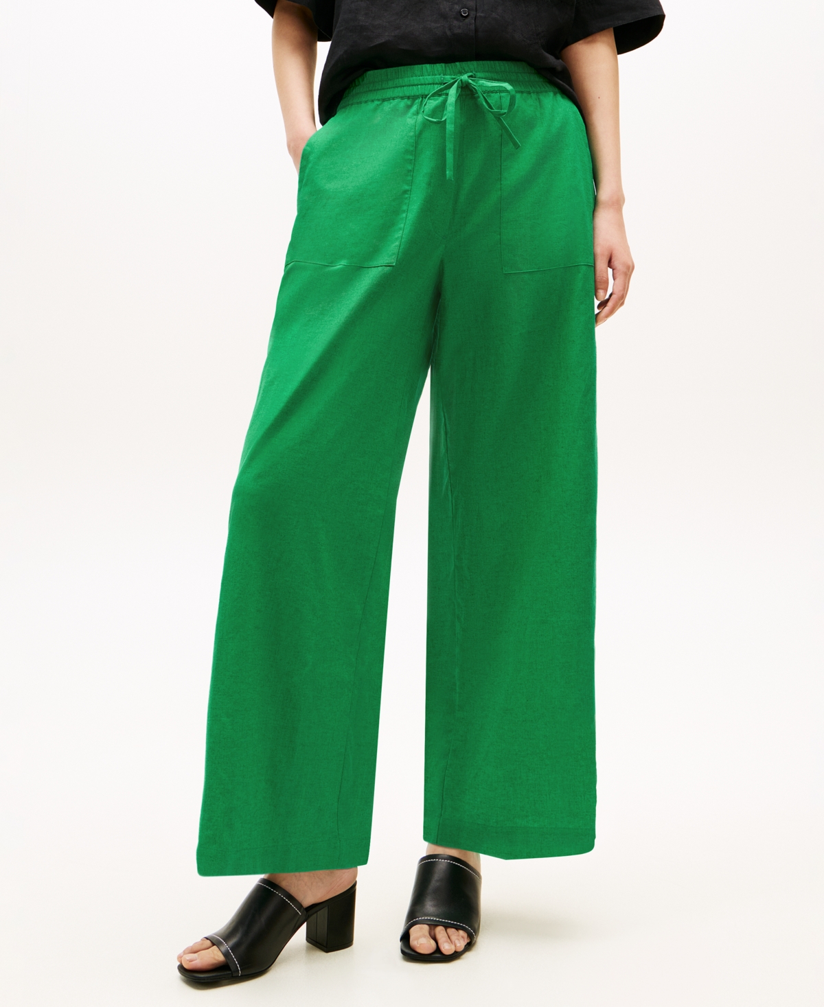 Click here for Tommy Hilfiger Womens Wide-Leg Pull-On Pants - Jad... prices