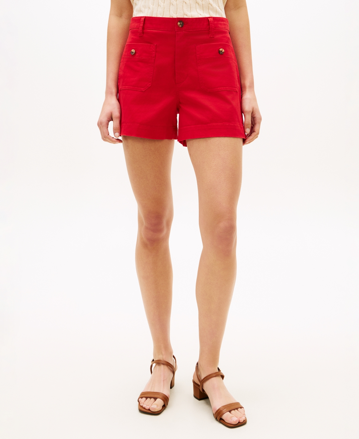 Click here for Tommy Hilfiger Womens Twill Patch Pocket Shorts -... prices