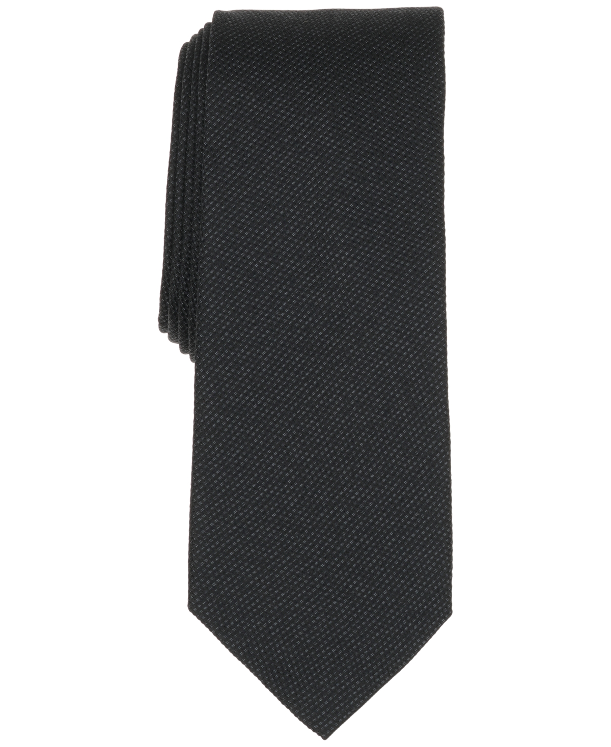 Click here for Penguin Mens Mansour Solid Skinny Tie - Black prices