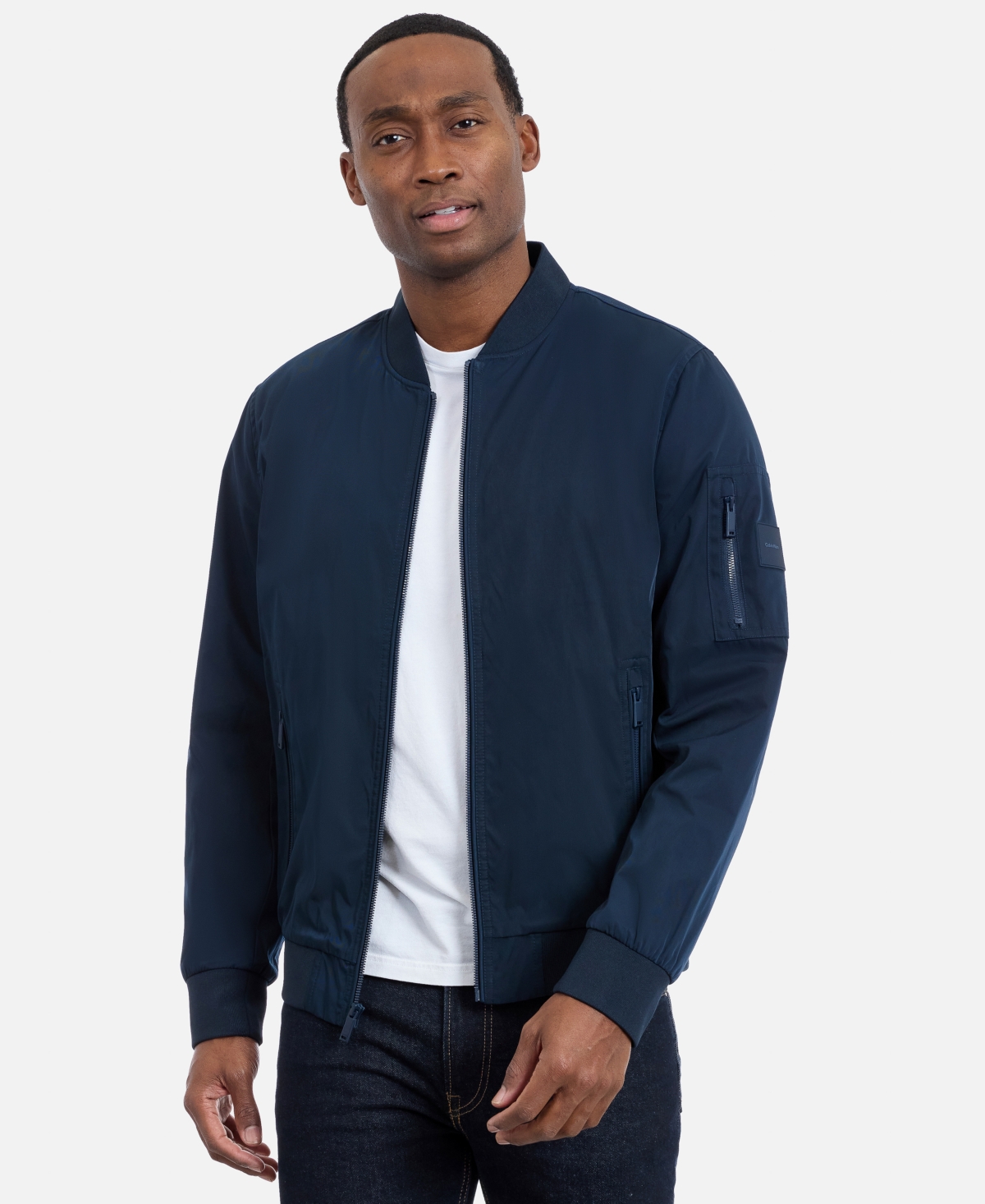 Click here for Calvin Klein Mens Memory Flight Bomber Jacket - Da... prices